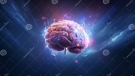 A Brain Floating in Outer Space, Symbolizing the Boundless Nature of ...