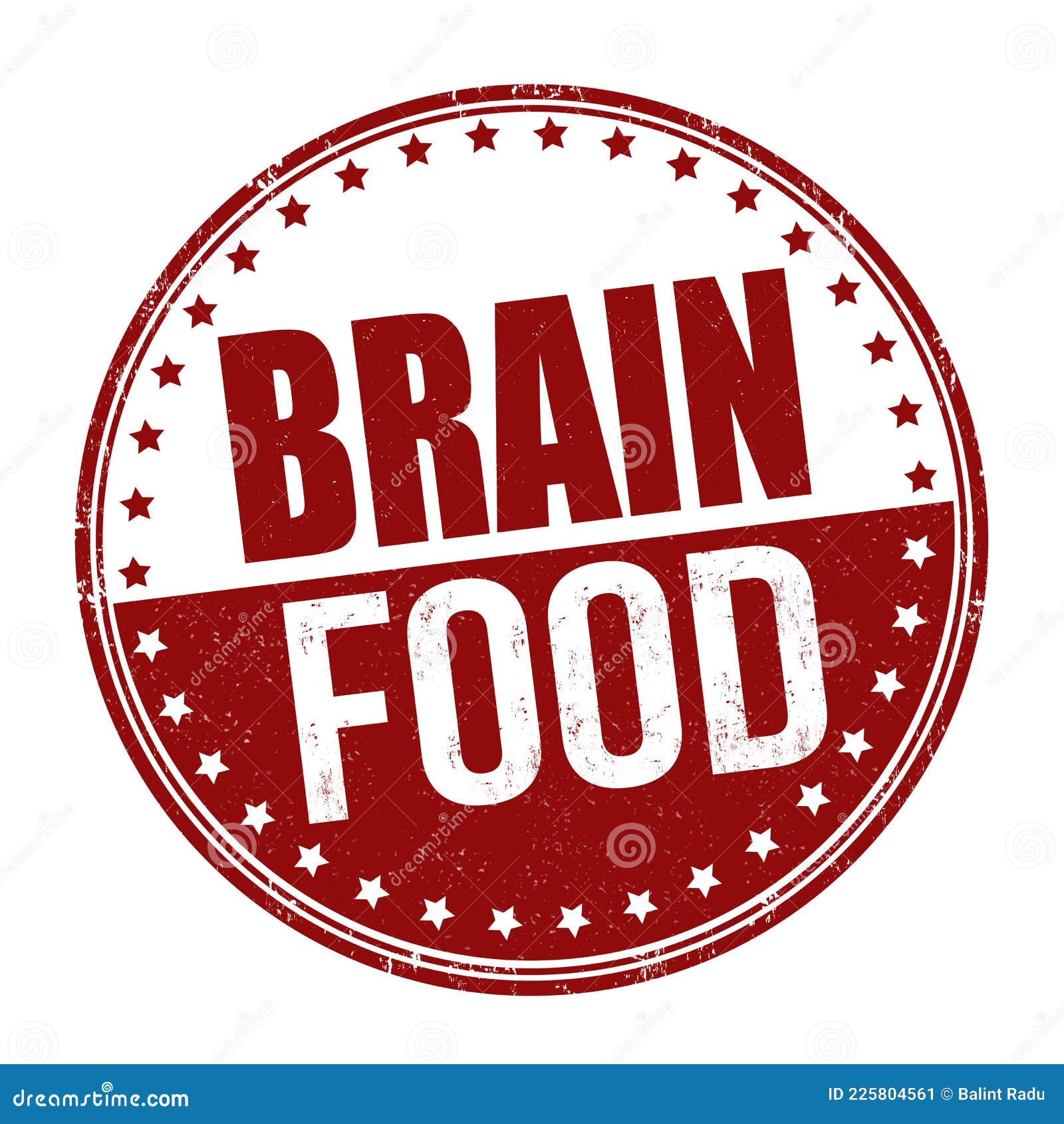 Brain Food Grunge Rubber Stamp Stock Vector - Illustration of idea ...