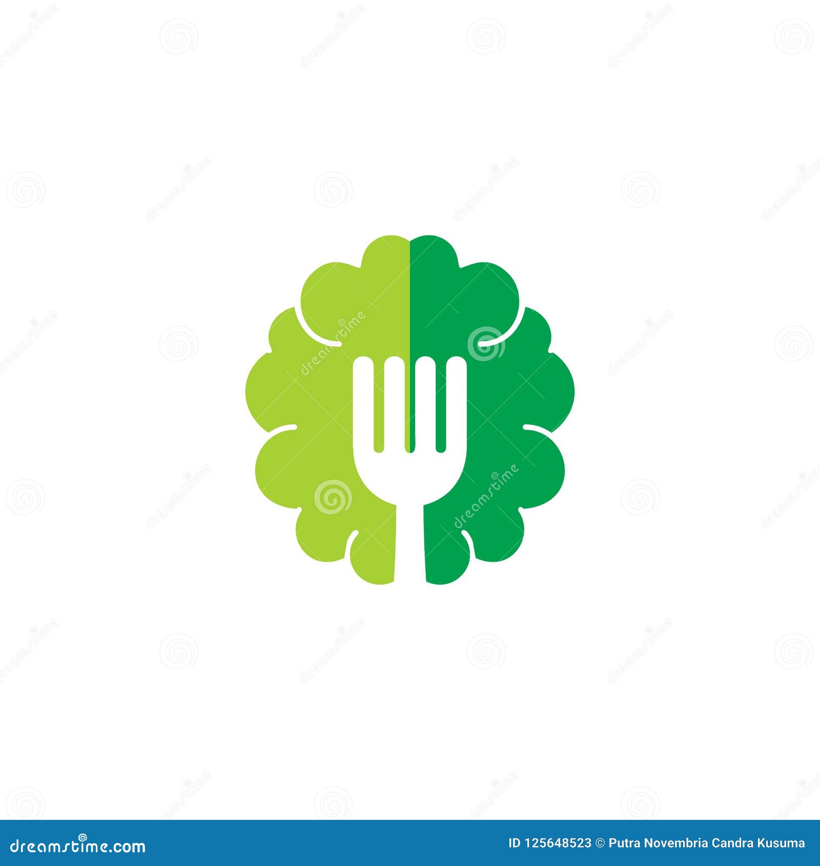 Brain Food Logo Icon Design Ilustração do Vetor - Ilustração de ...