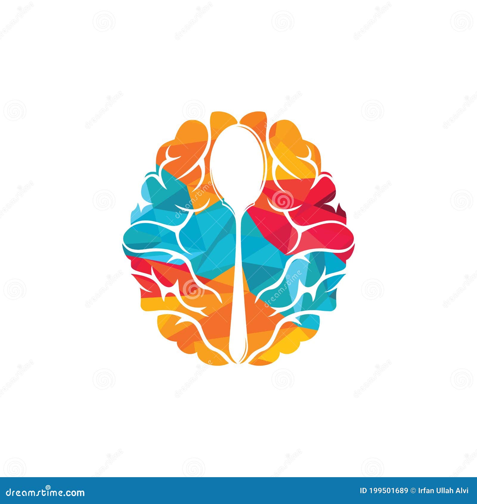 Brain Food Vector Logo Design. Stock Vector - Illustration of knowledge ...