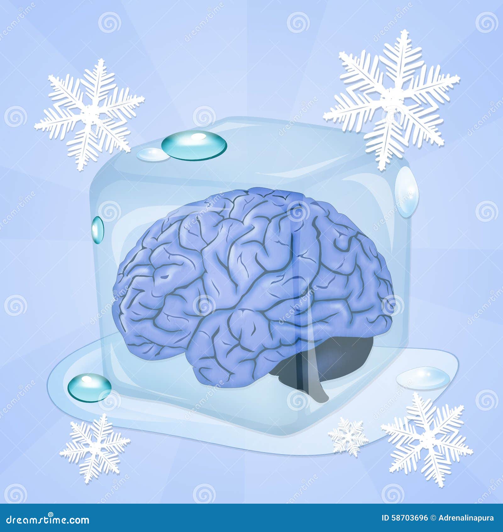 Brain Freeze Illustration | CartoonDealer.com #107071606