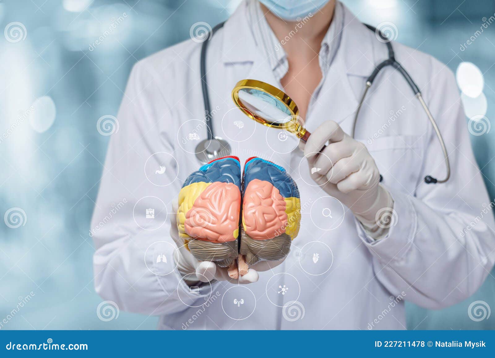 Brain Function Diagnostics Concept Stock Photo - Image of healthy, body ...