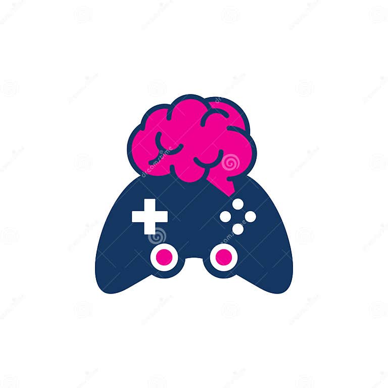 Brain Game Logo Icon Design Stock Vector - Illustration of intelligence ...