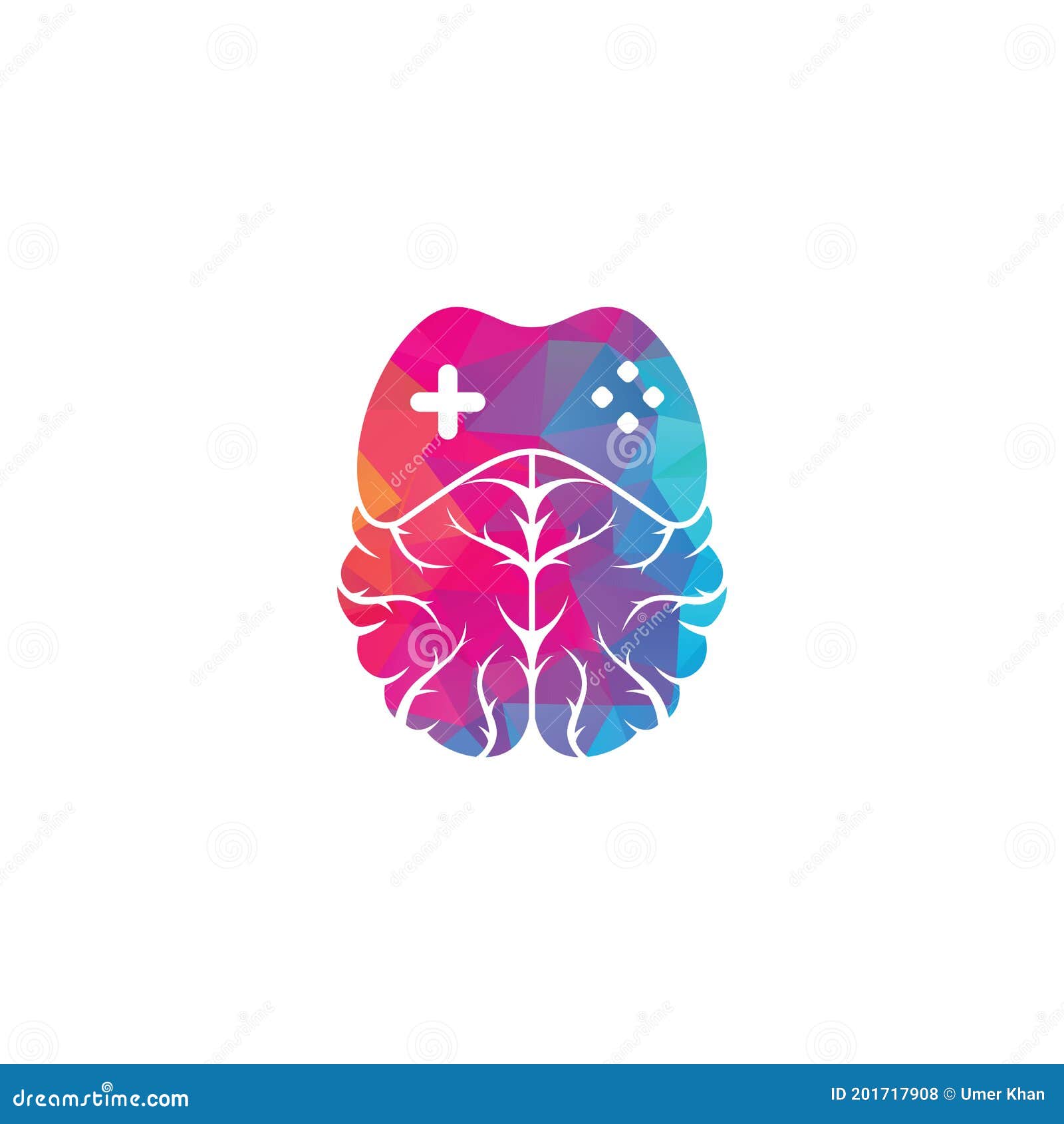 Brain Game Logo Vector Logo Design. Stock Vector - Illustration of flat ...