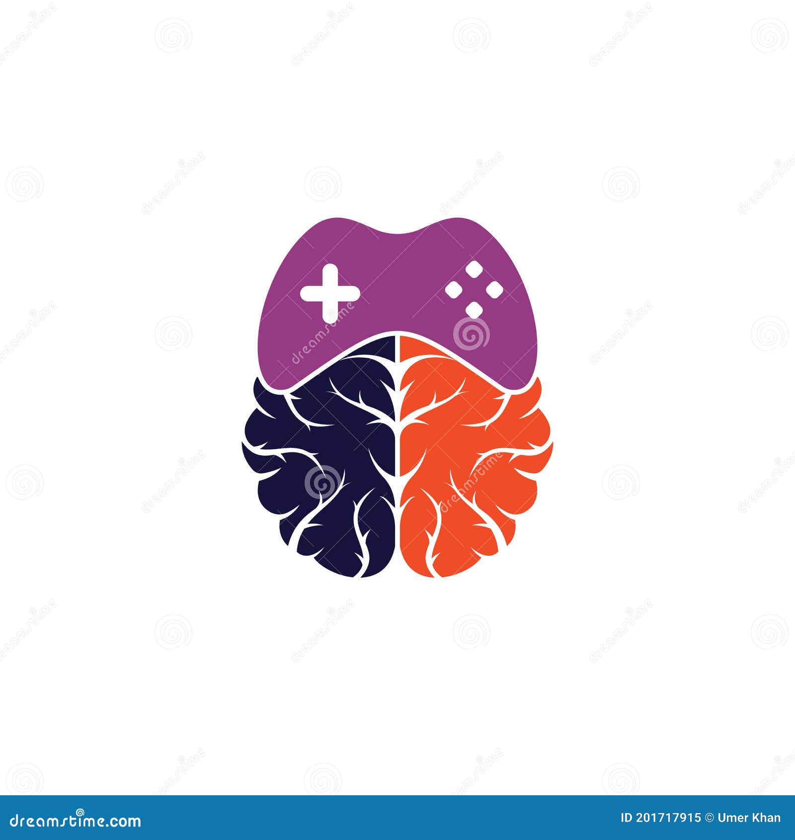 Brain Game Logo Vector Logo Design. Stock Vector - Illustration of ...