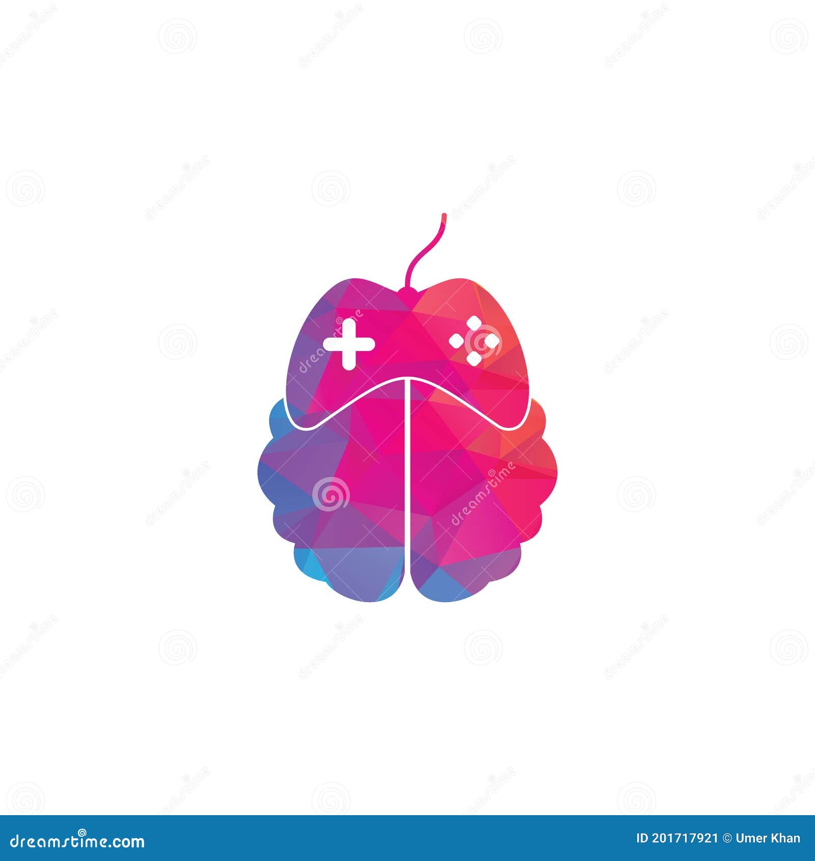 Brain Game Logo Vector Logo Design. Stock Vector - Illustration of flat ...