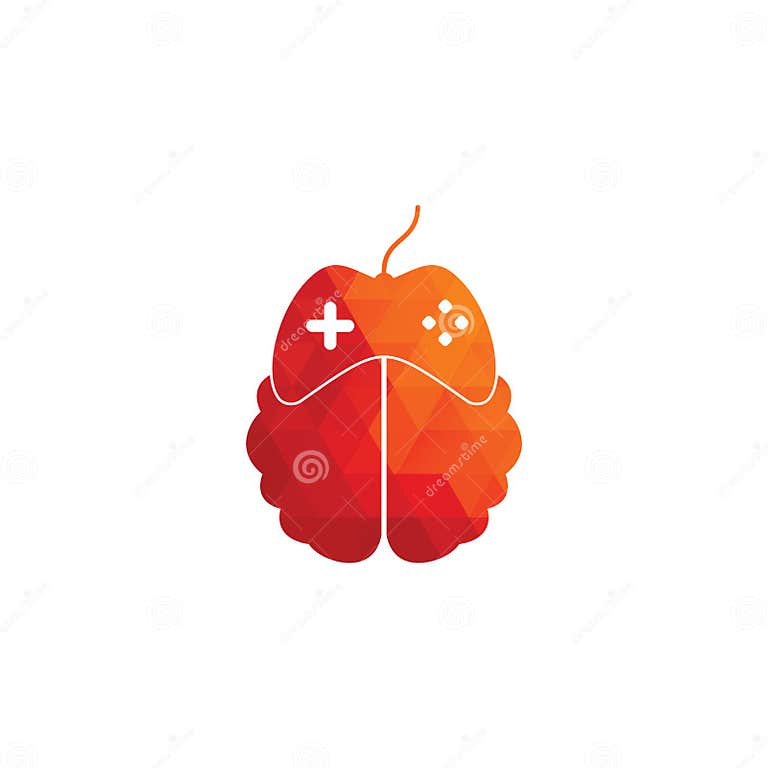 Brain Game Logo Vector Logo Design. Stock Vector - Illustration of ...