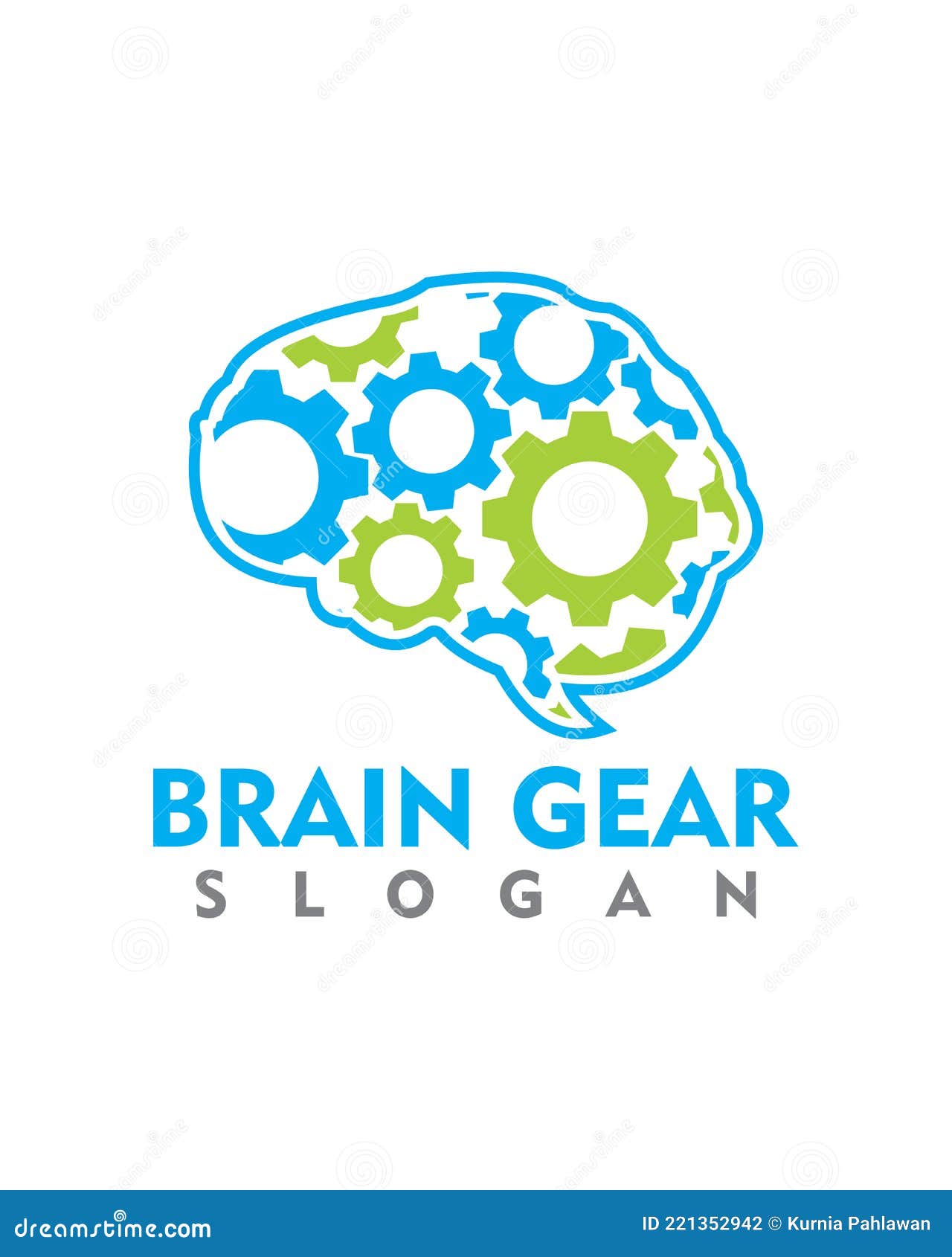Brain Gear Logo , Smart Logo Vector Stock Illustration - Illustration ...