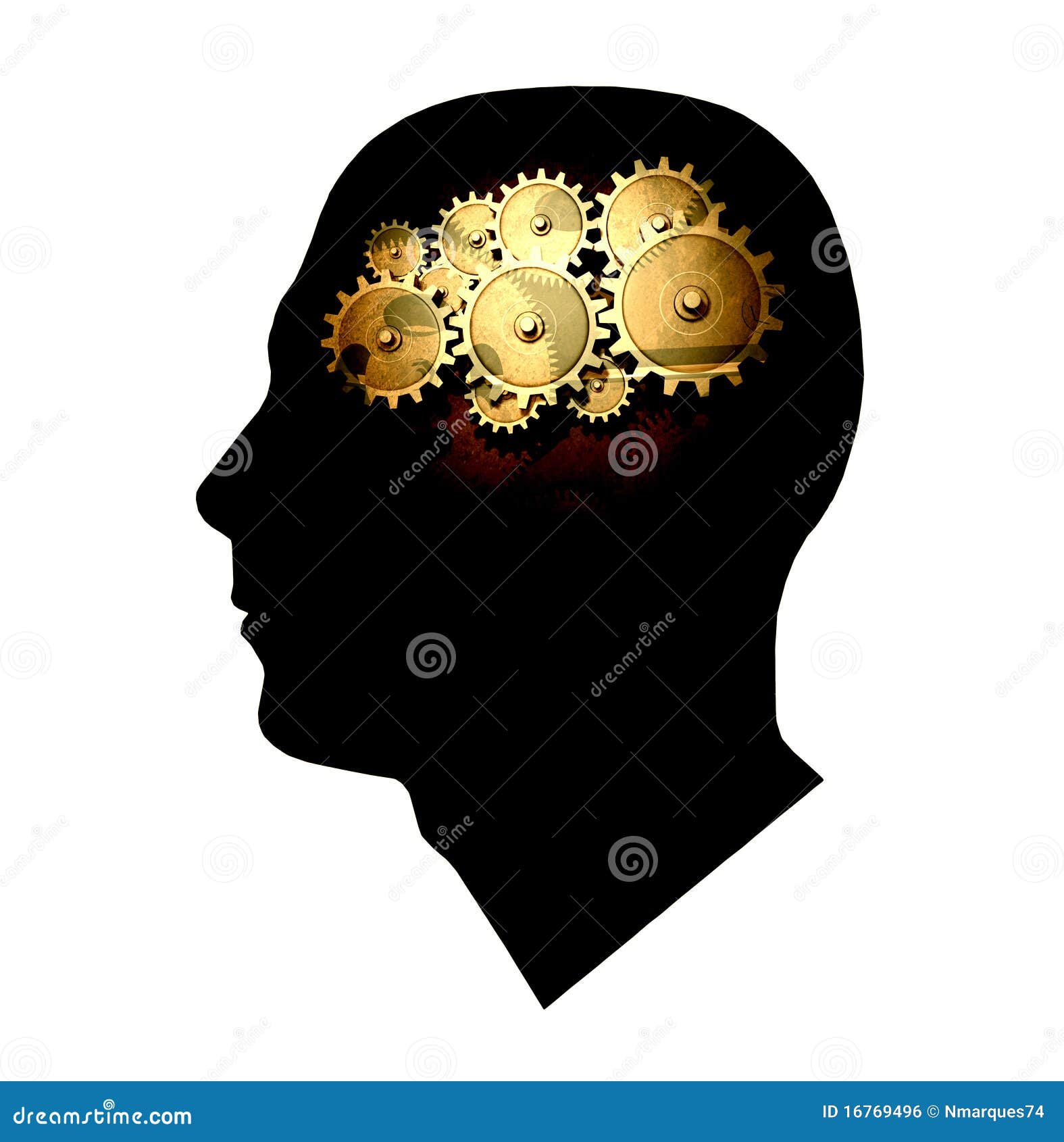 Brain Gears stock illustration. Illustration of succeed - 16769496