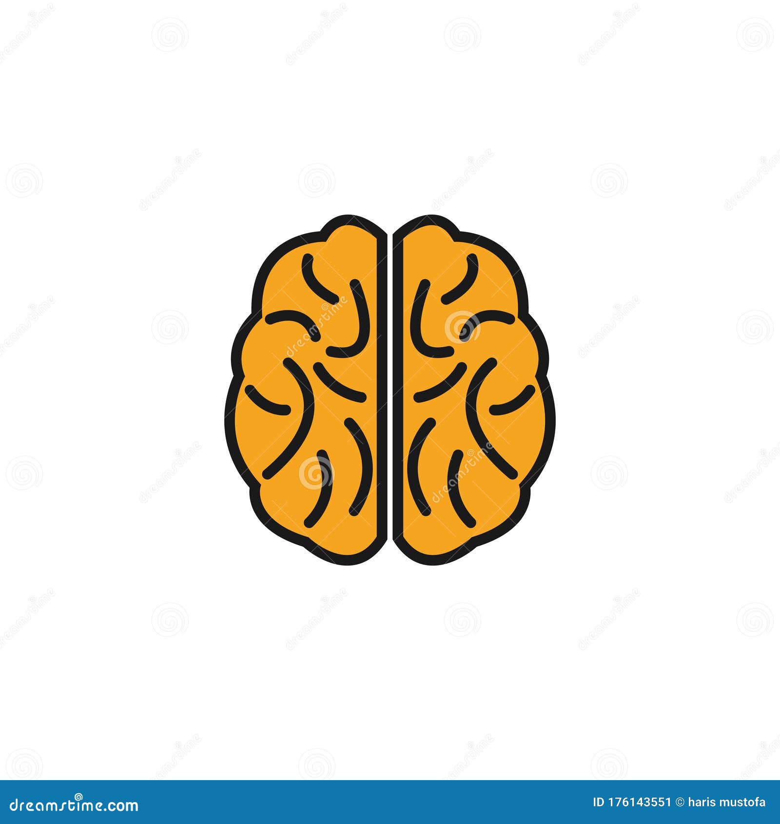 Brain Graphic Design Template Vector Isolated Stock Vector ...