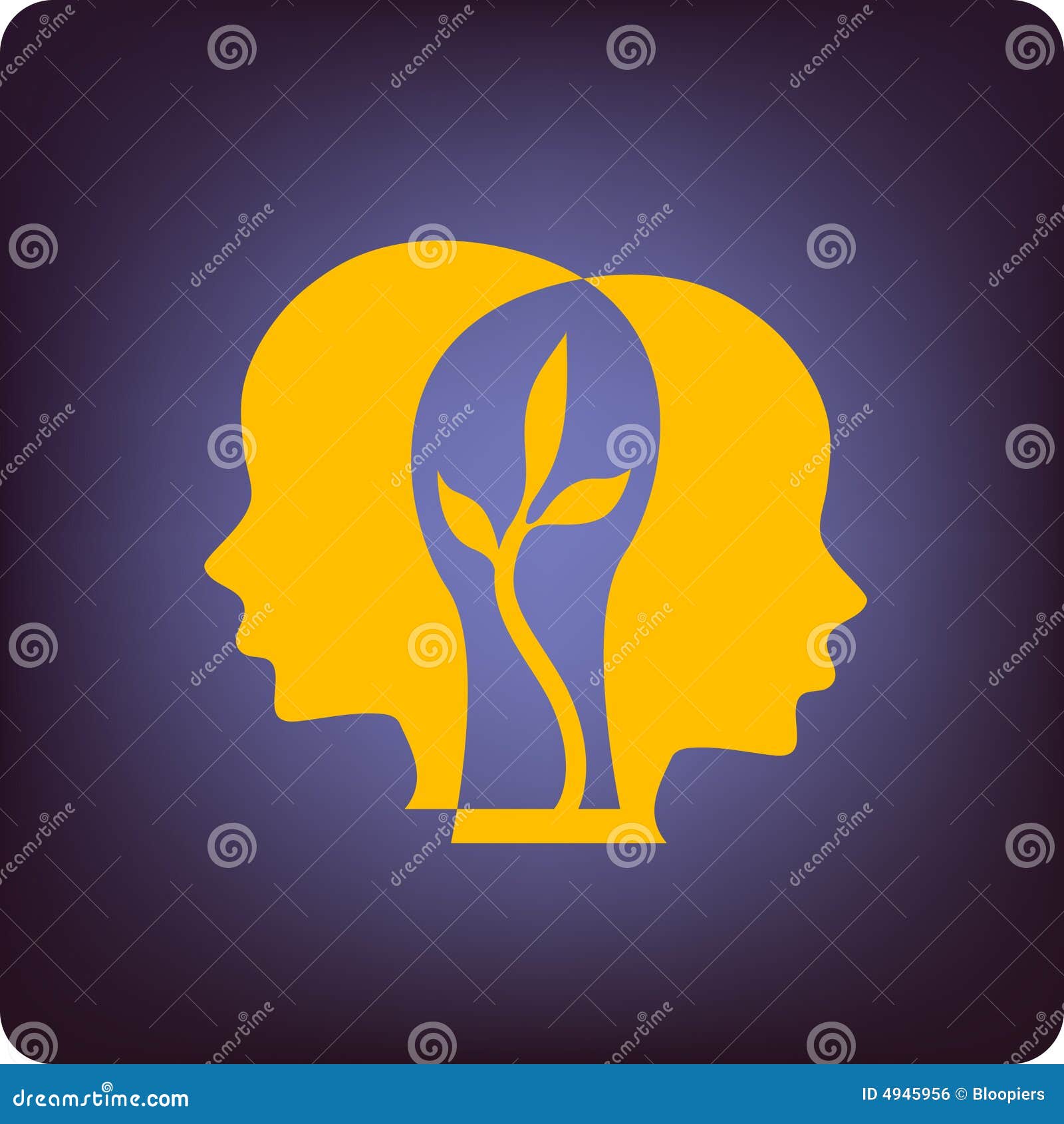 Brain growth stock vector. Illustration of growth, intelligence - 4945956