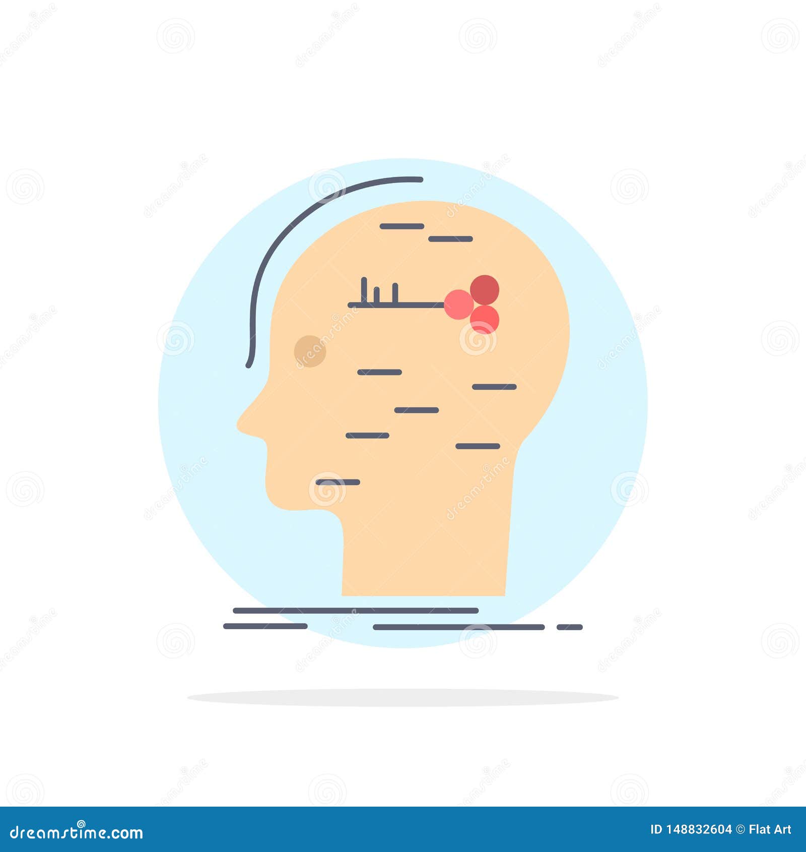 Brain, Hack, Hacking, Key, Mind Flat Color Icon Vector Stock Vector ... Brain, Hack, Hacking, Key, Mind Flat Color Icon Vector Stock Vector ...
