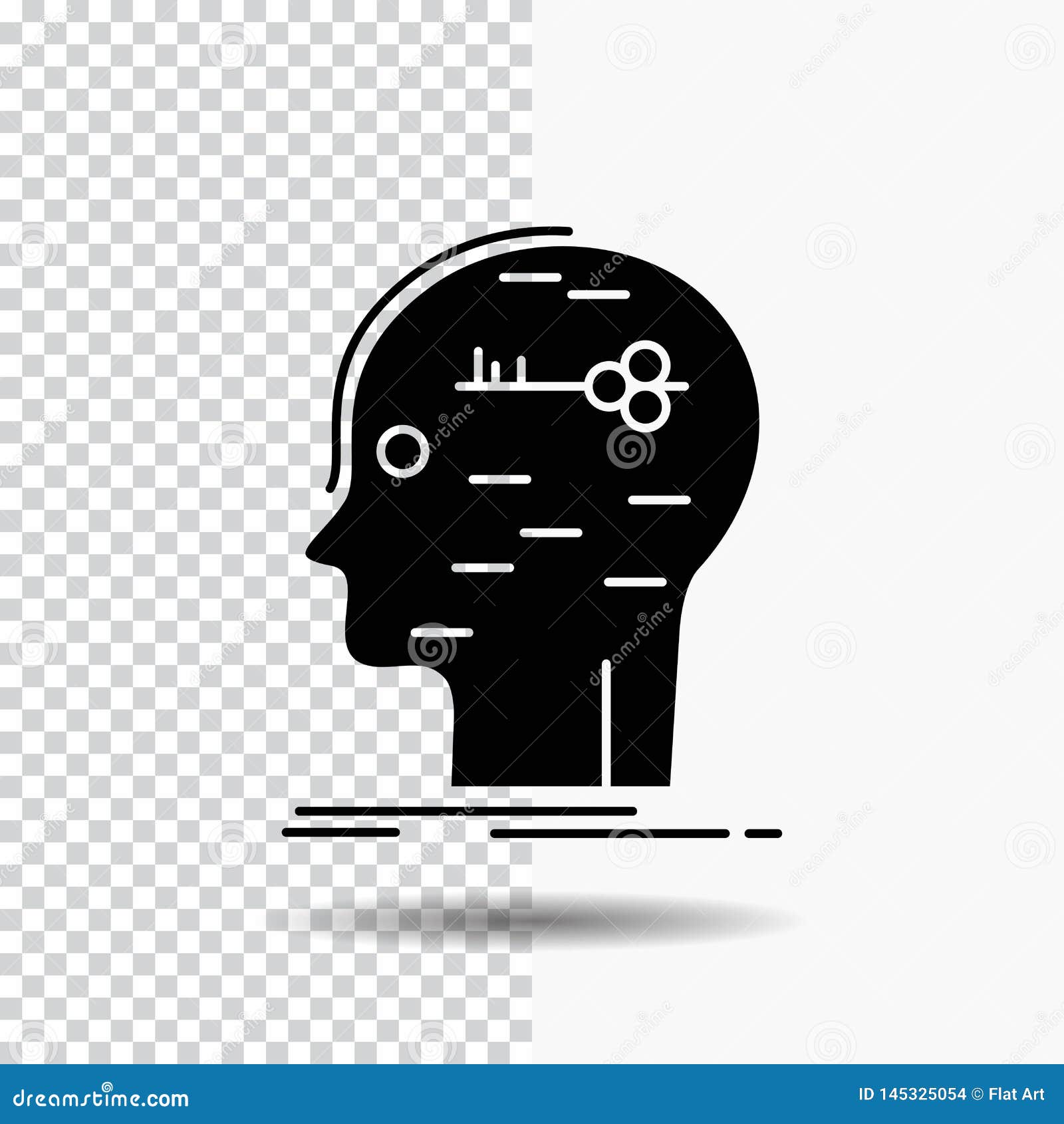 Brain, Hack, Hacking, Key, Mind Glyph Icon on Transparent Background ...