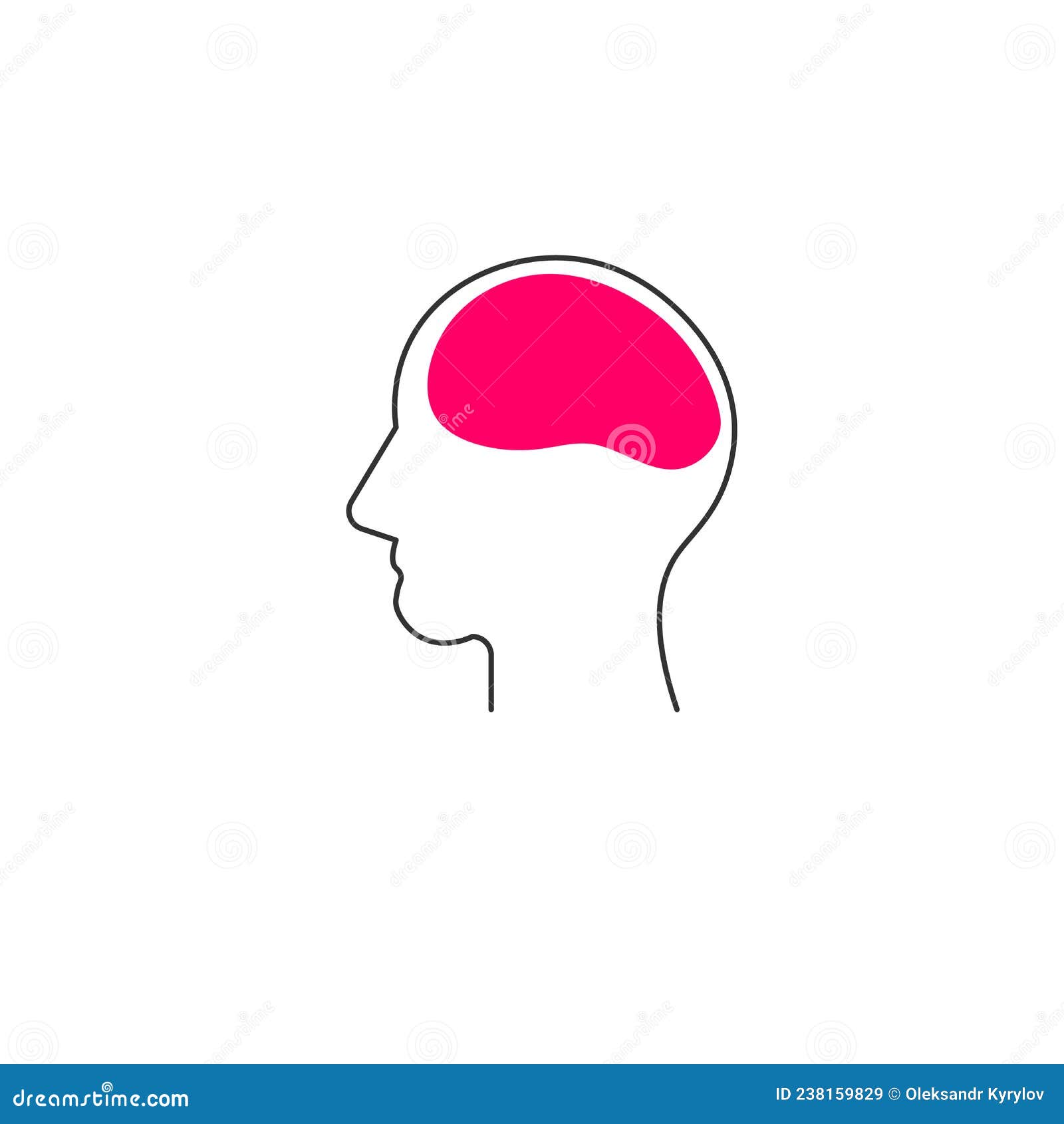 Brain Head Vector Line Icon Editable Stroke. Problem Solving Concept ...