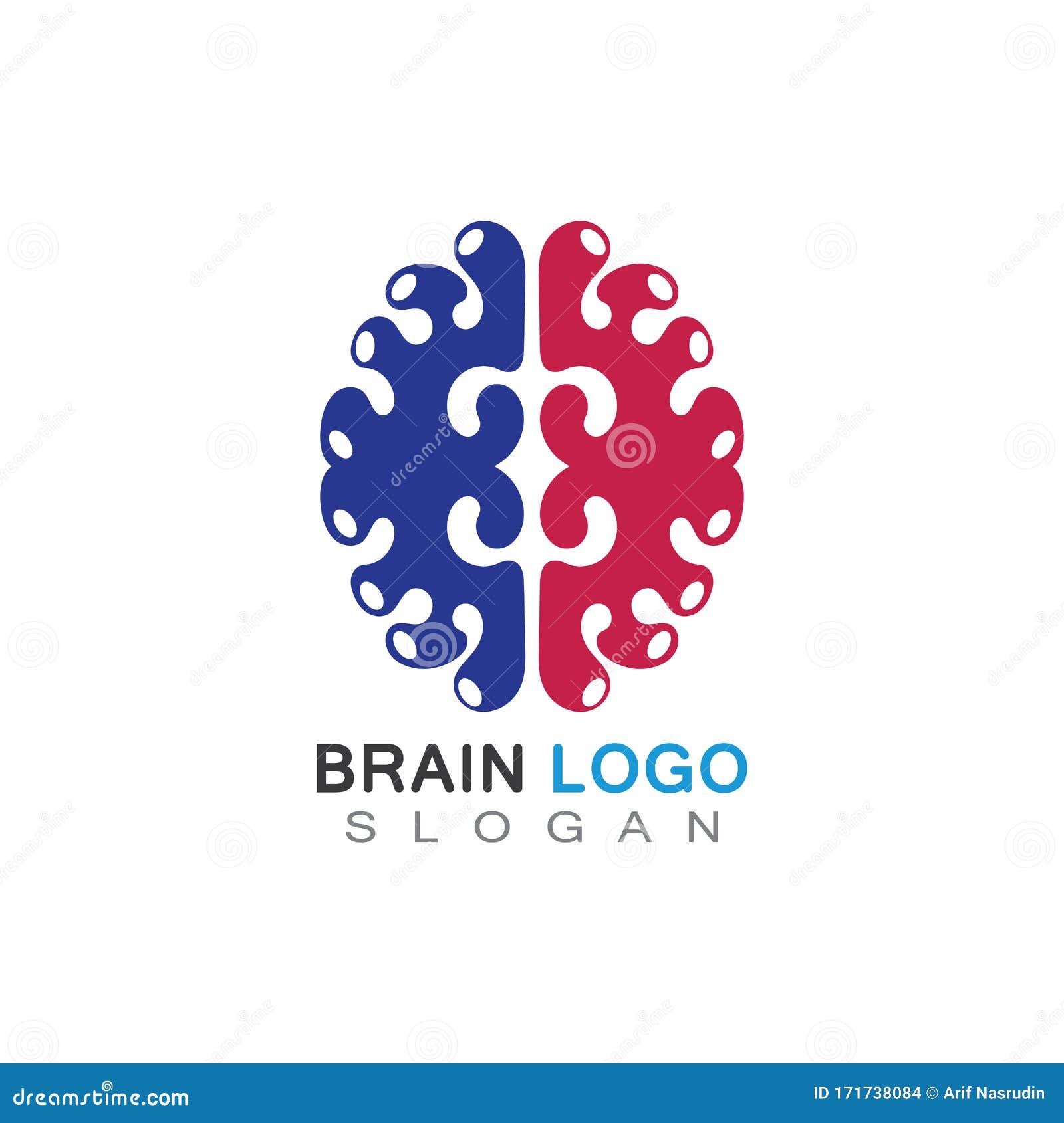 Brain Health Logo Creative Illustration Icon Template Design Stock ...