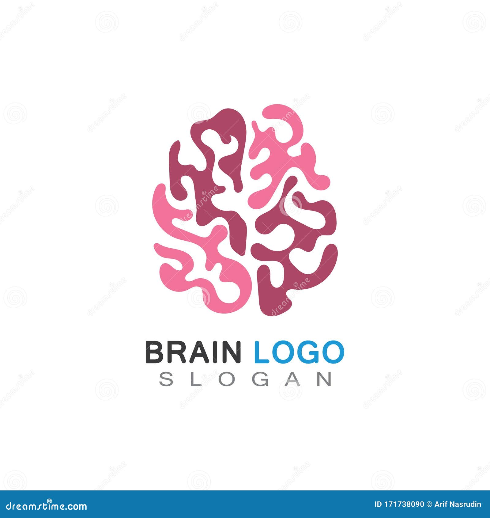 Brain Health Logo Creative Illustration Icon Template Design Stock ...