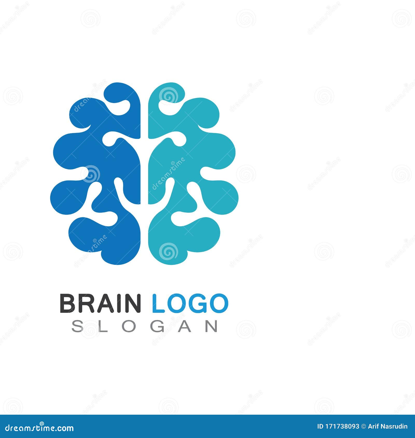 Brain Health Logo Creative Illustration Icon Template Design Stock ...