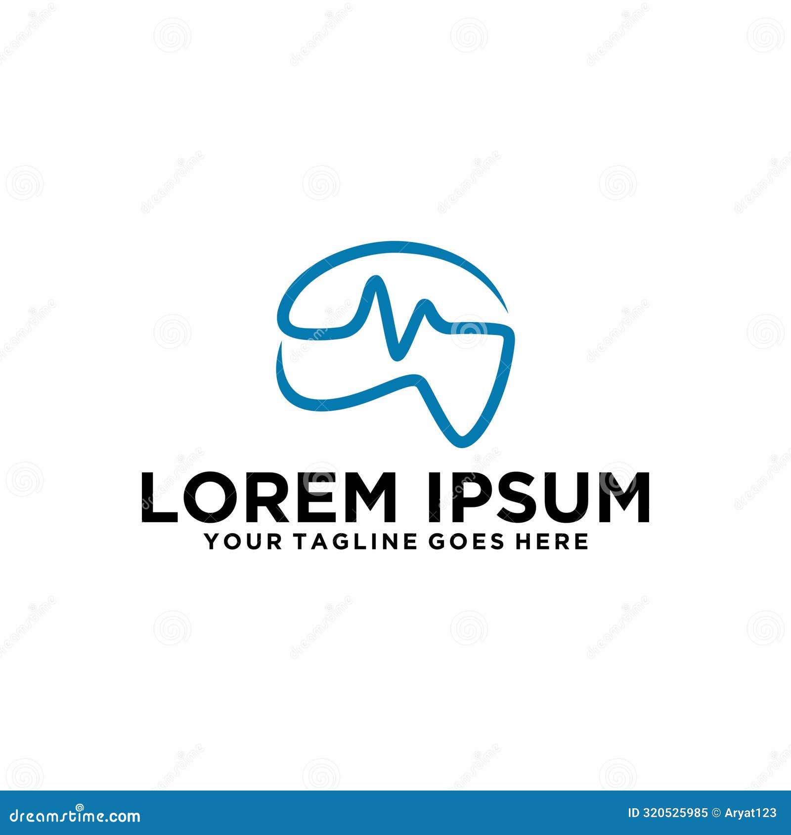 Brain, Healthy Internal Organ, Side View, Human Anatomy Vector ...