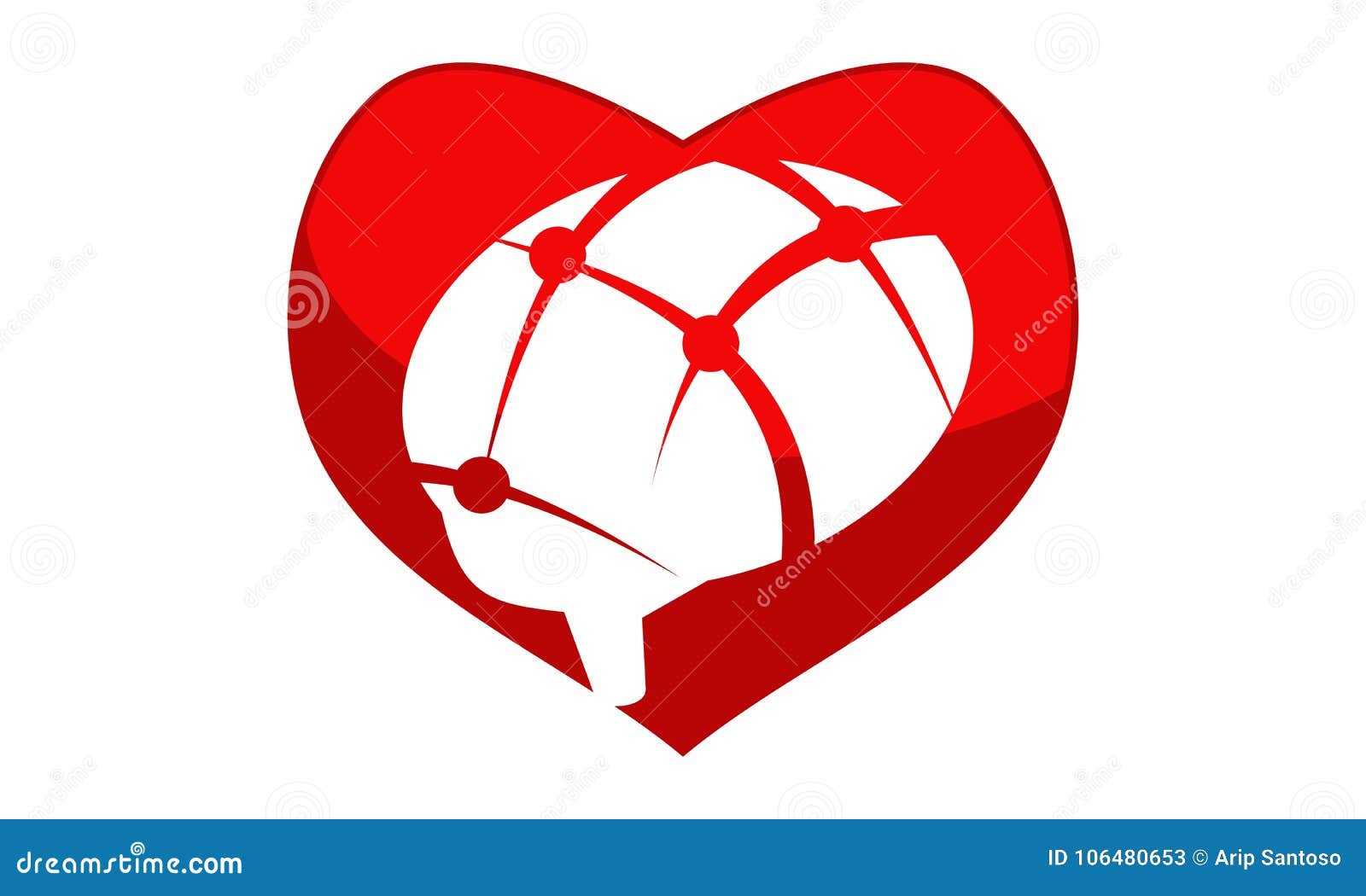 Brain Heart Logo Design Template Stock Vector - Illustration of ...