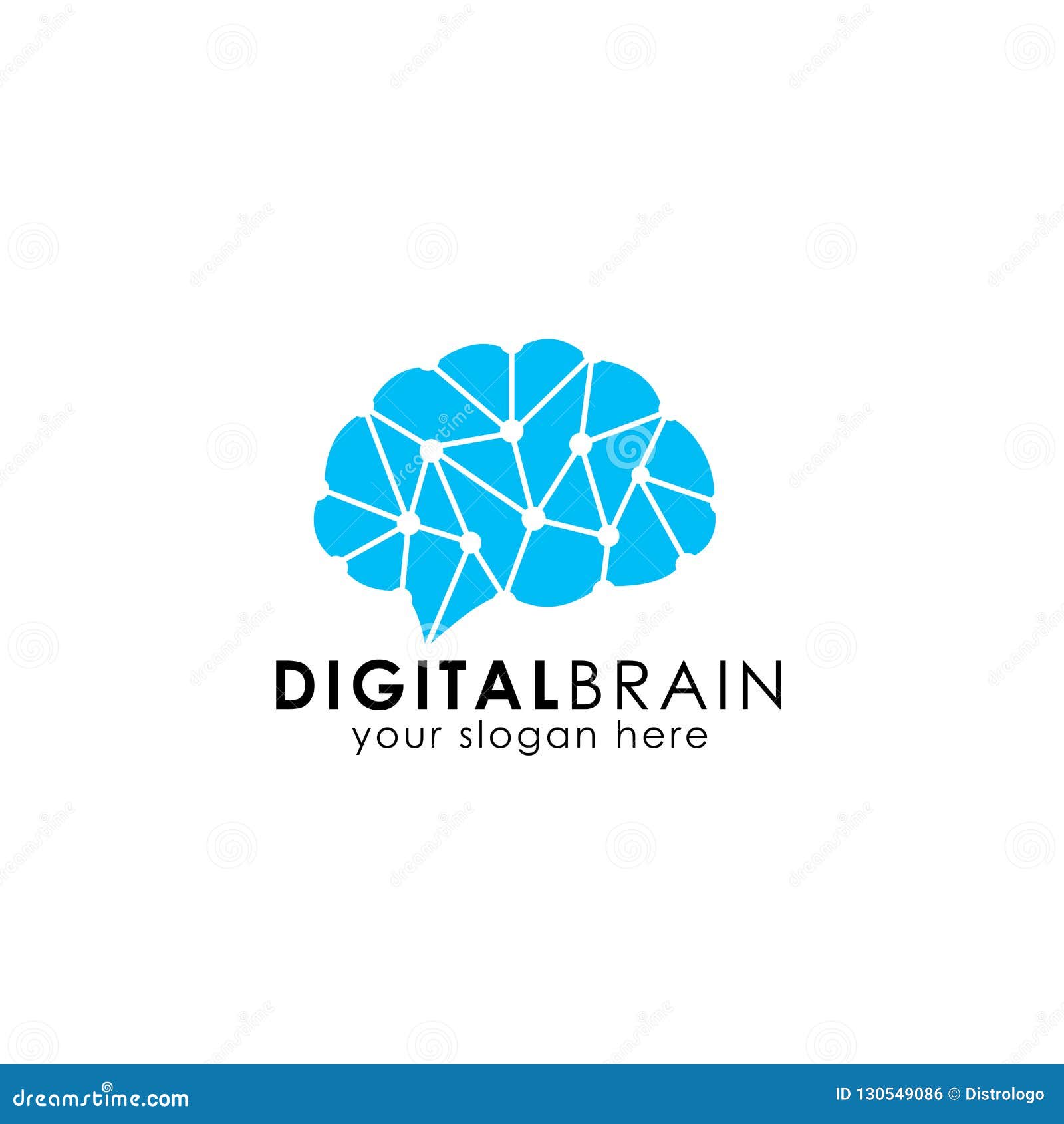 Brain Hub Logo Design. Brain Connection Logo Stock Vector ...