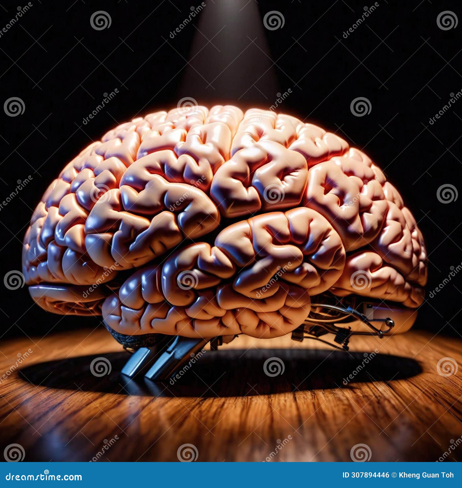 Brain, Human Body Part that Does the Thinking Stock Illustration ...