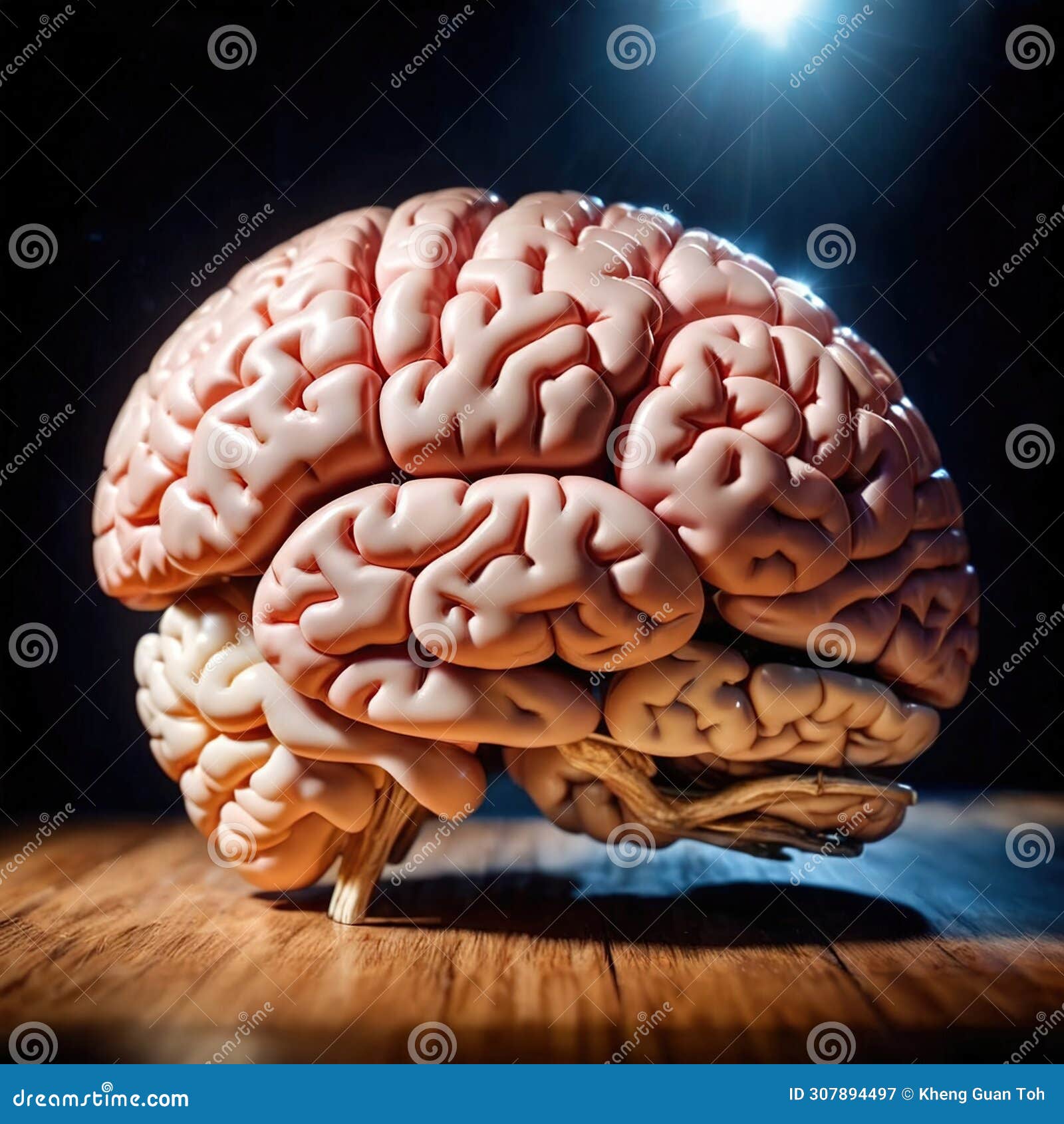 Brain, Human Body Part that Does the Thinking Stock Illustration ...
