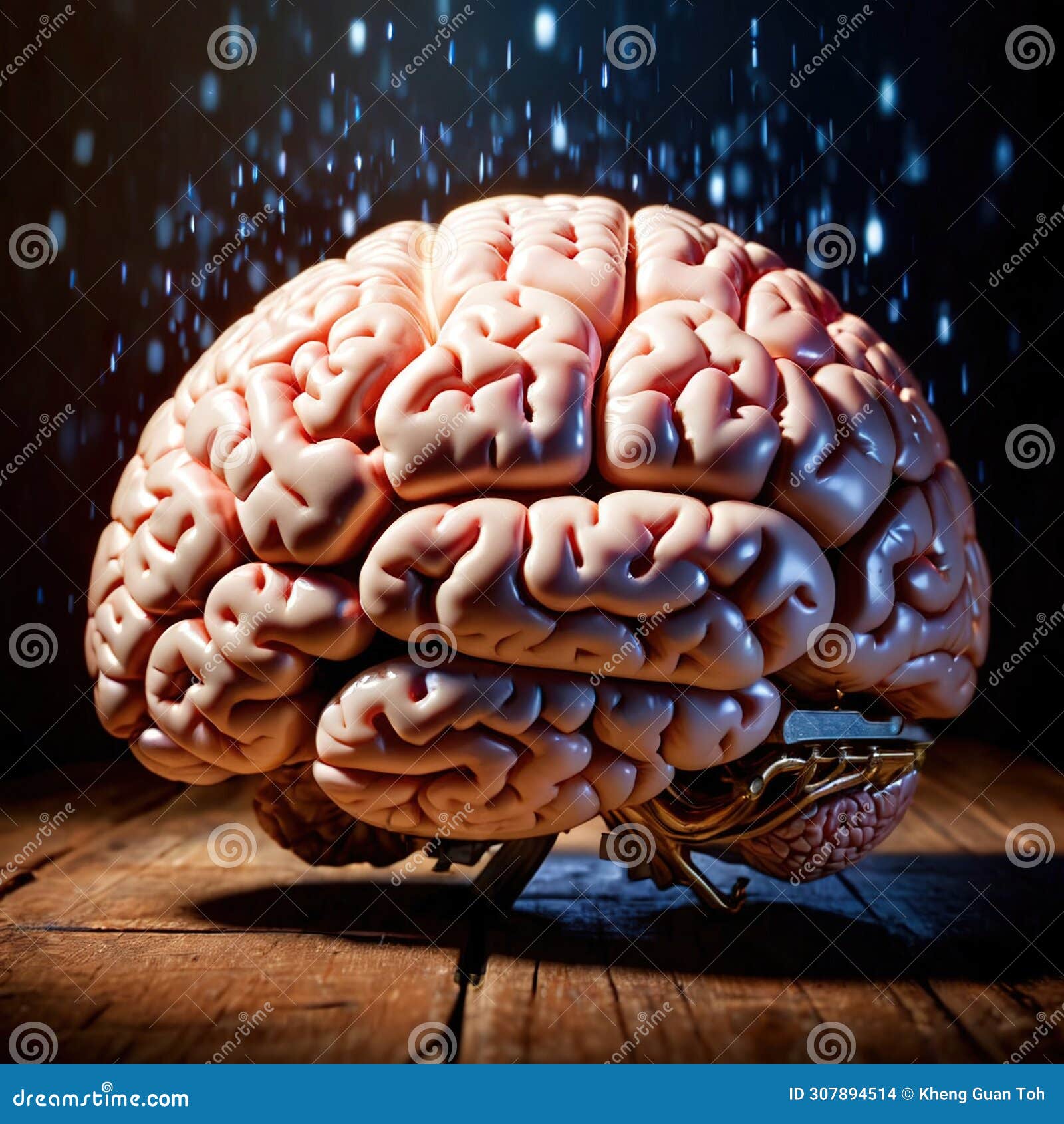 Brain, Human Body Part that Does the Thinking Stock Illustration ...