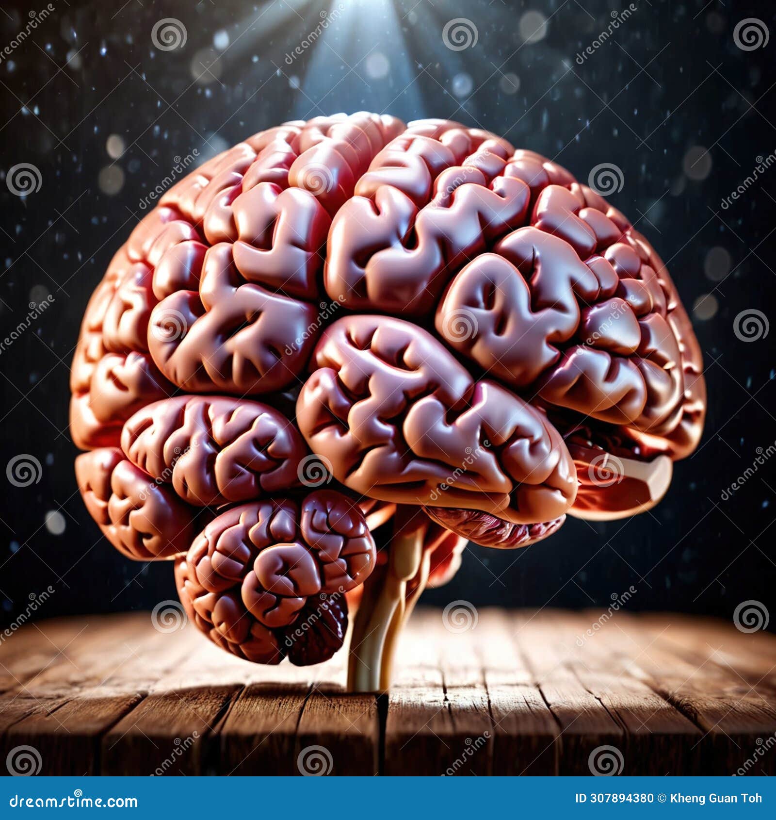 Brain, Human Body Part that Does the Thinking Stock Illustration ...