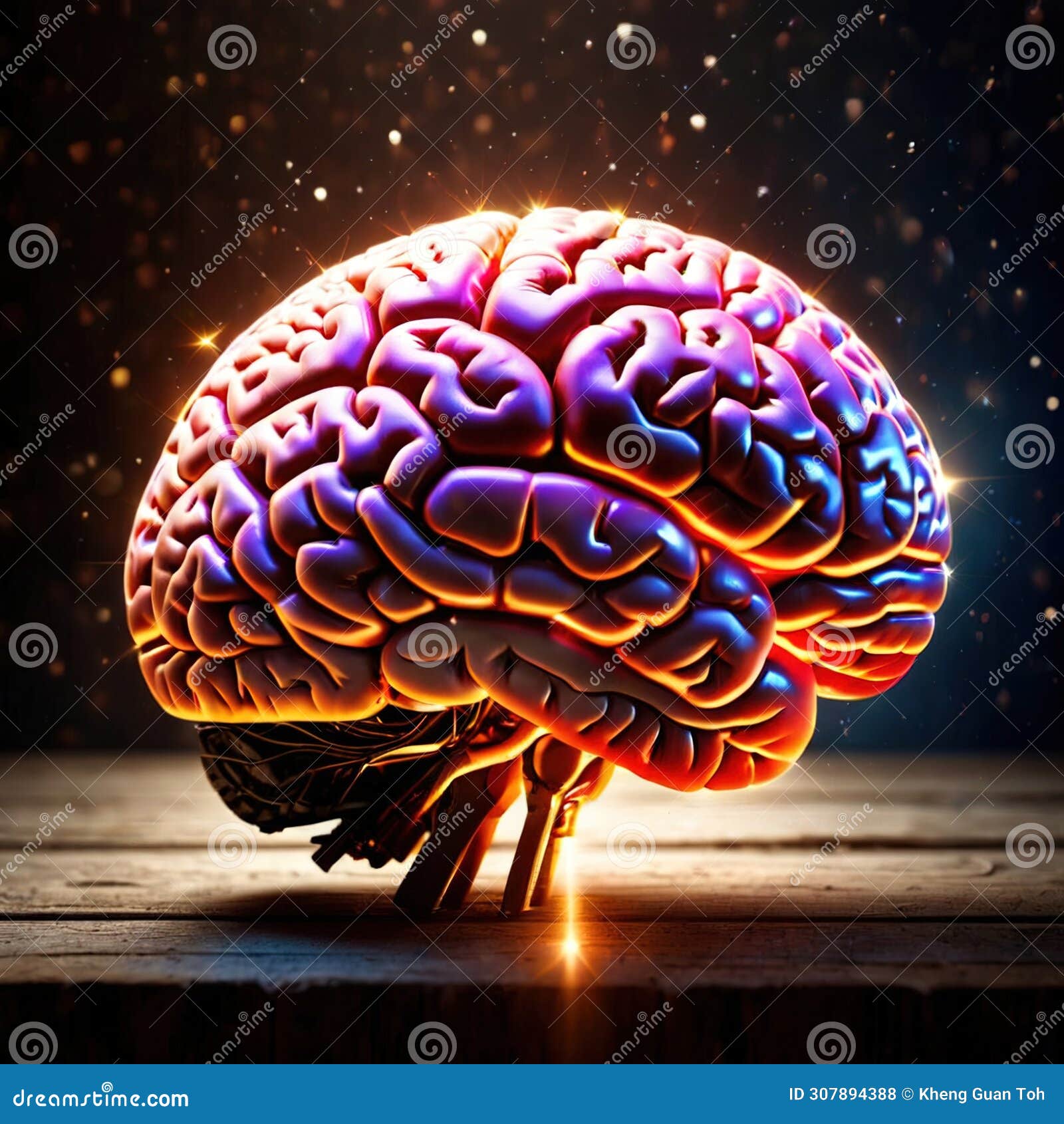 Brain, Human Body Part that Does the Thinking Stock Illustration ...
