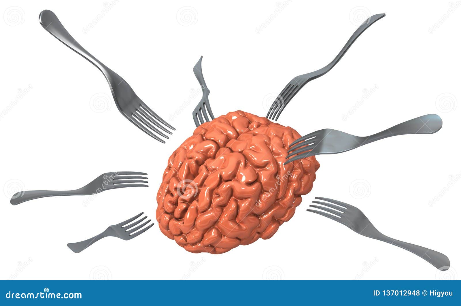 Brain Hunger stock illustration. Illustration of education - 137012948