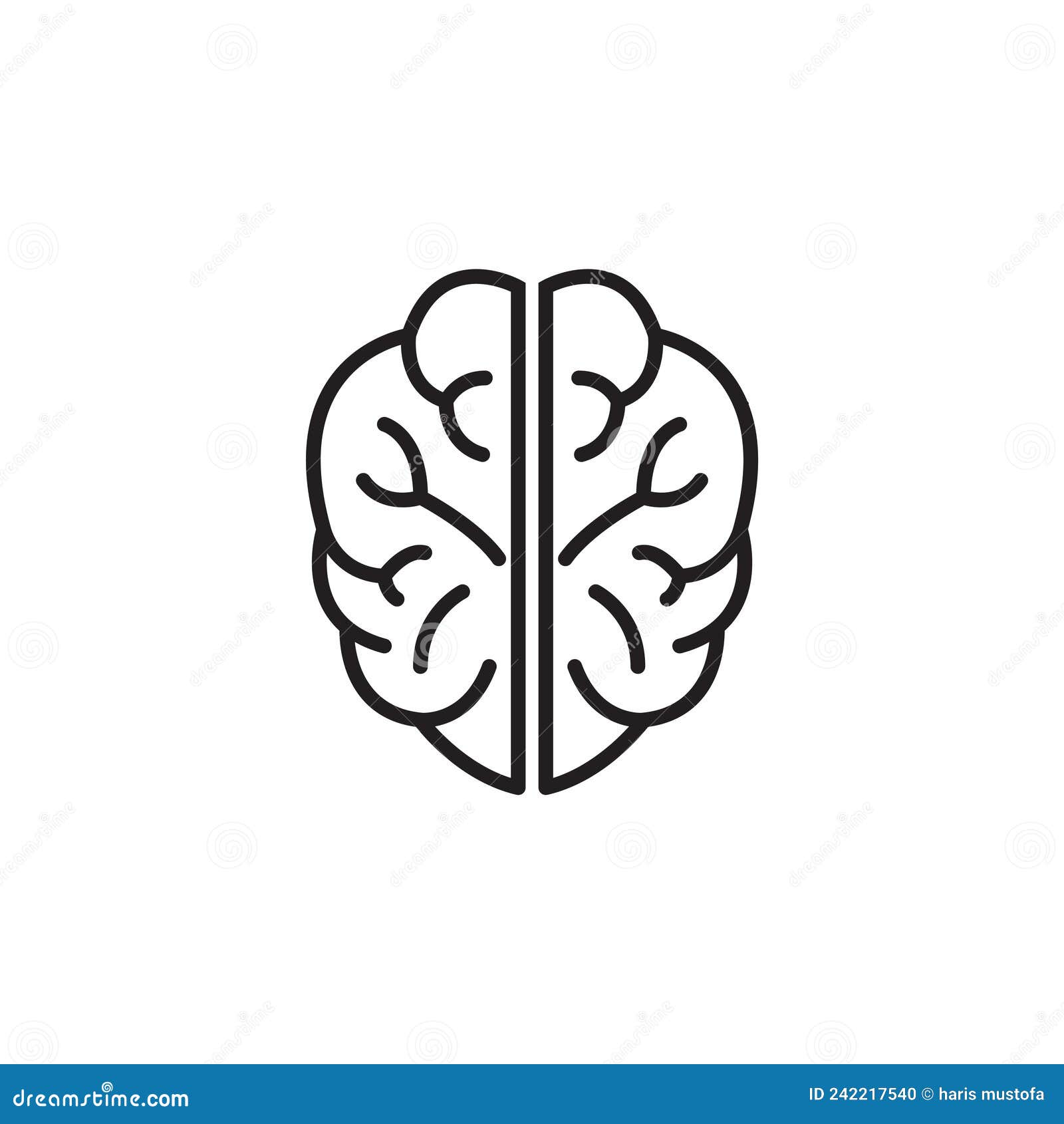 Brain Icon Design Template Vector Isolated Illustration Stock Vector ...