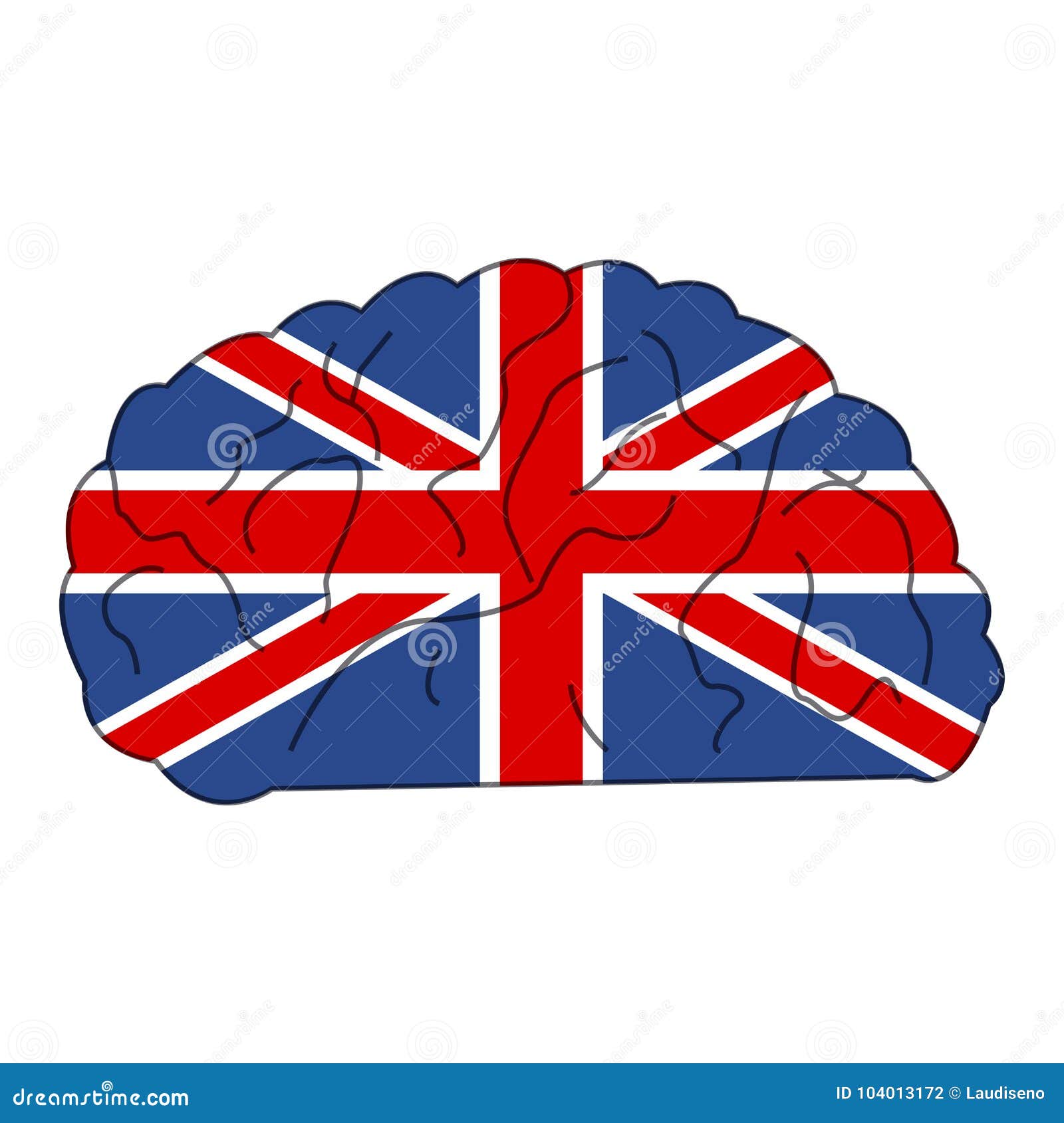 Isolated brain icon stock vector. Illustration of concept - 104013172