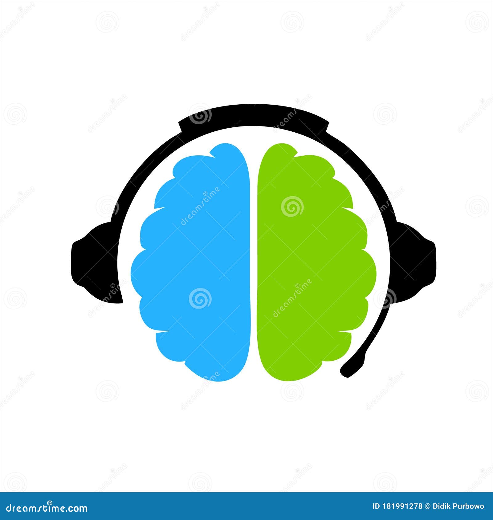 Brain Vector Icon Modern and Simple Flat Symbol for Web Site, Mobile ...