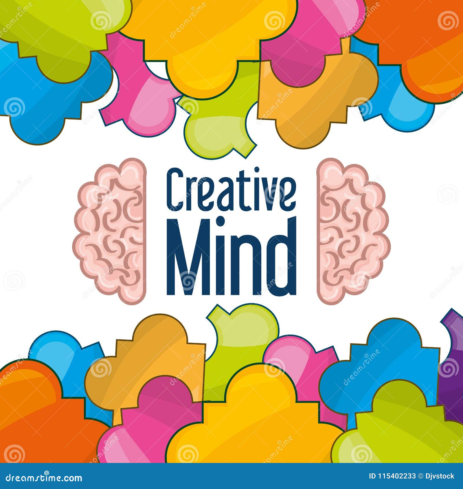 Brain Icon Knowledge and Creativity Stock Vector - Illustration of ...