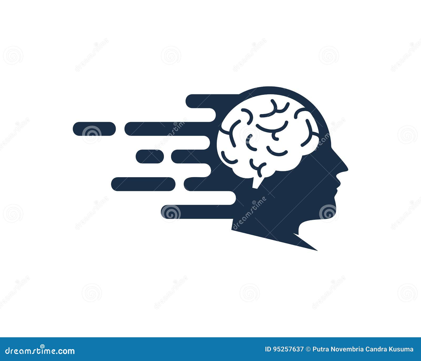 Brain Icon Logo Design Element Vektor Abbildung - Illustration von ...