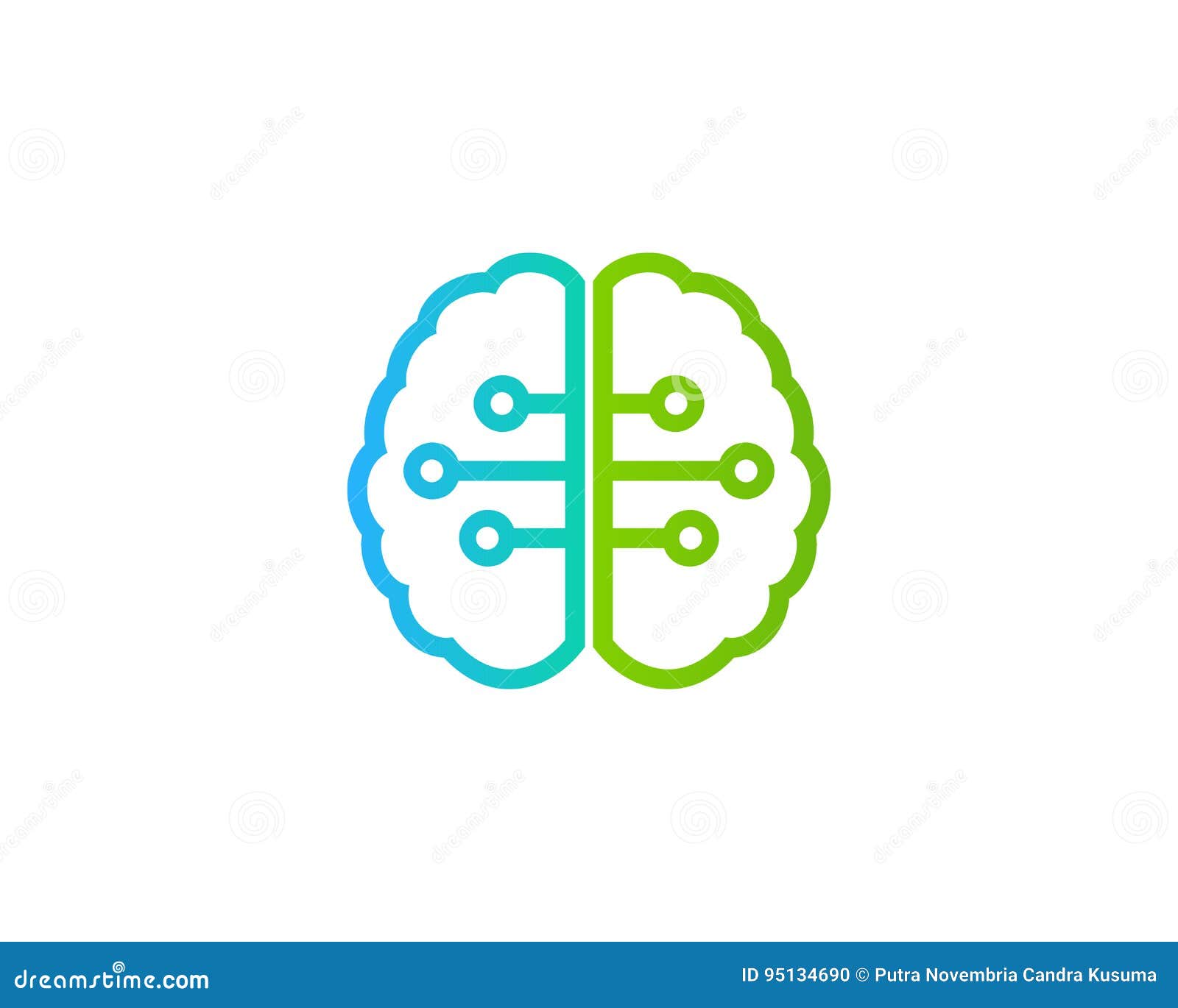 Brain Icon Logo Design Element Stock Vector - Illustration of ...