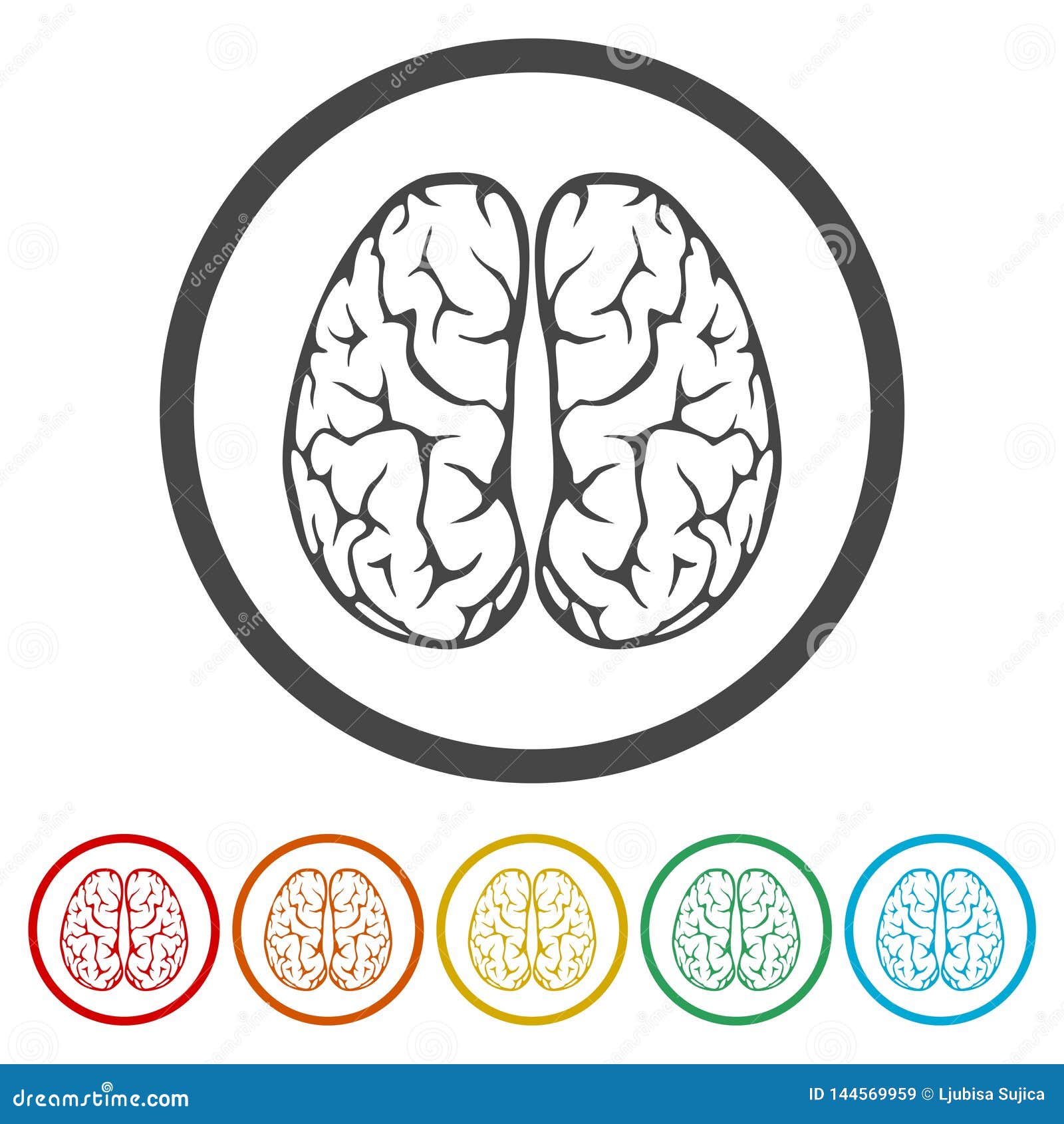 Brain Icon, Brain Logo Silhouette Stock Vector - Illustration of ...