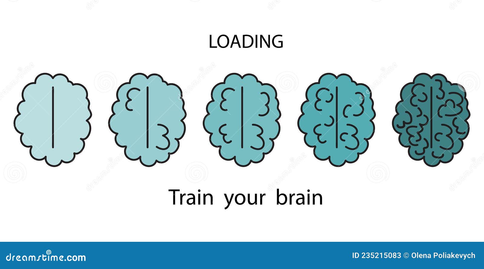 Brain Icon. Progress Logo. Knowledge Sign. Train Your Mind. Creative ...