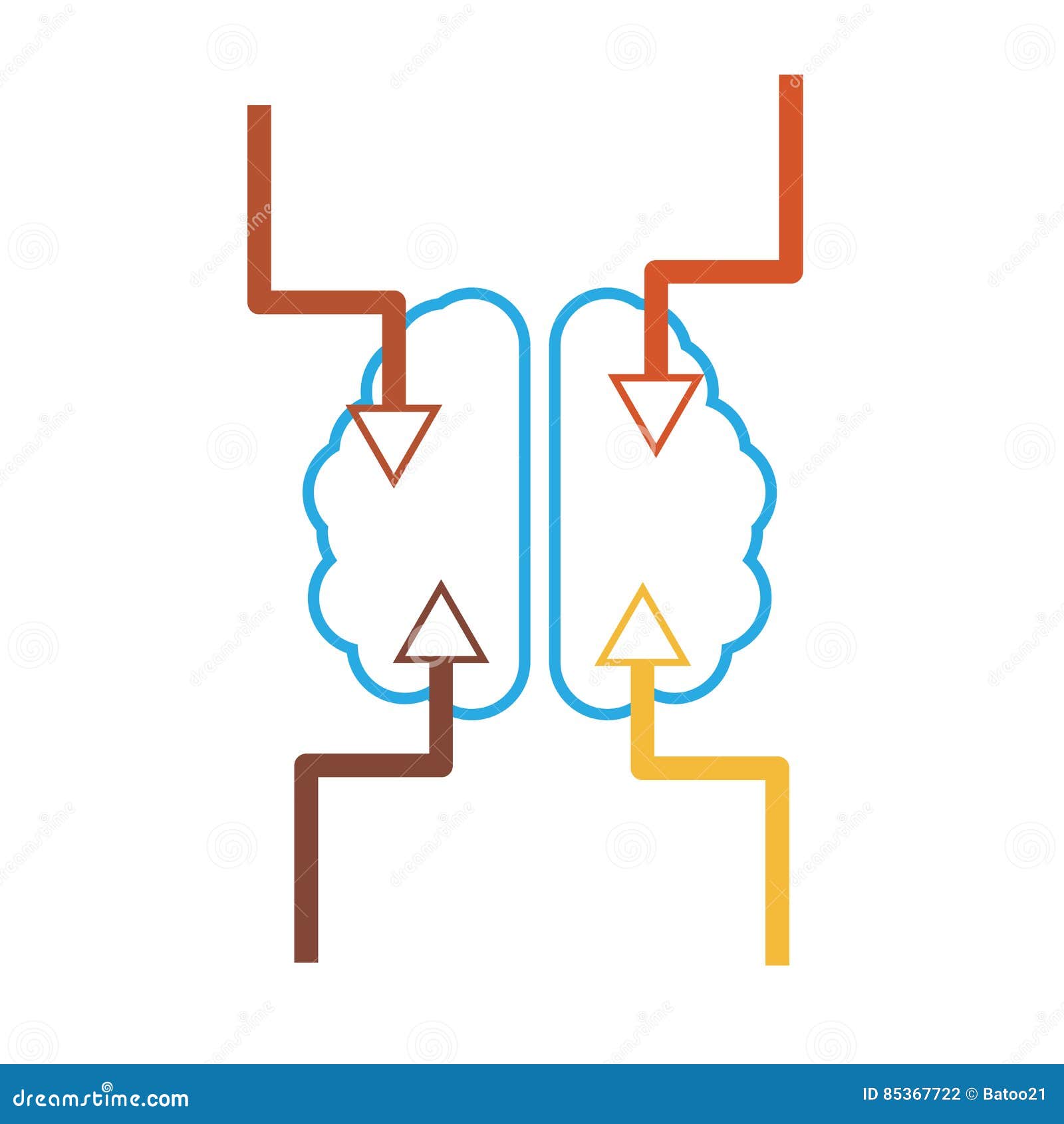 Brain icon stock illustration. Illustration of business - 85367722