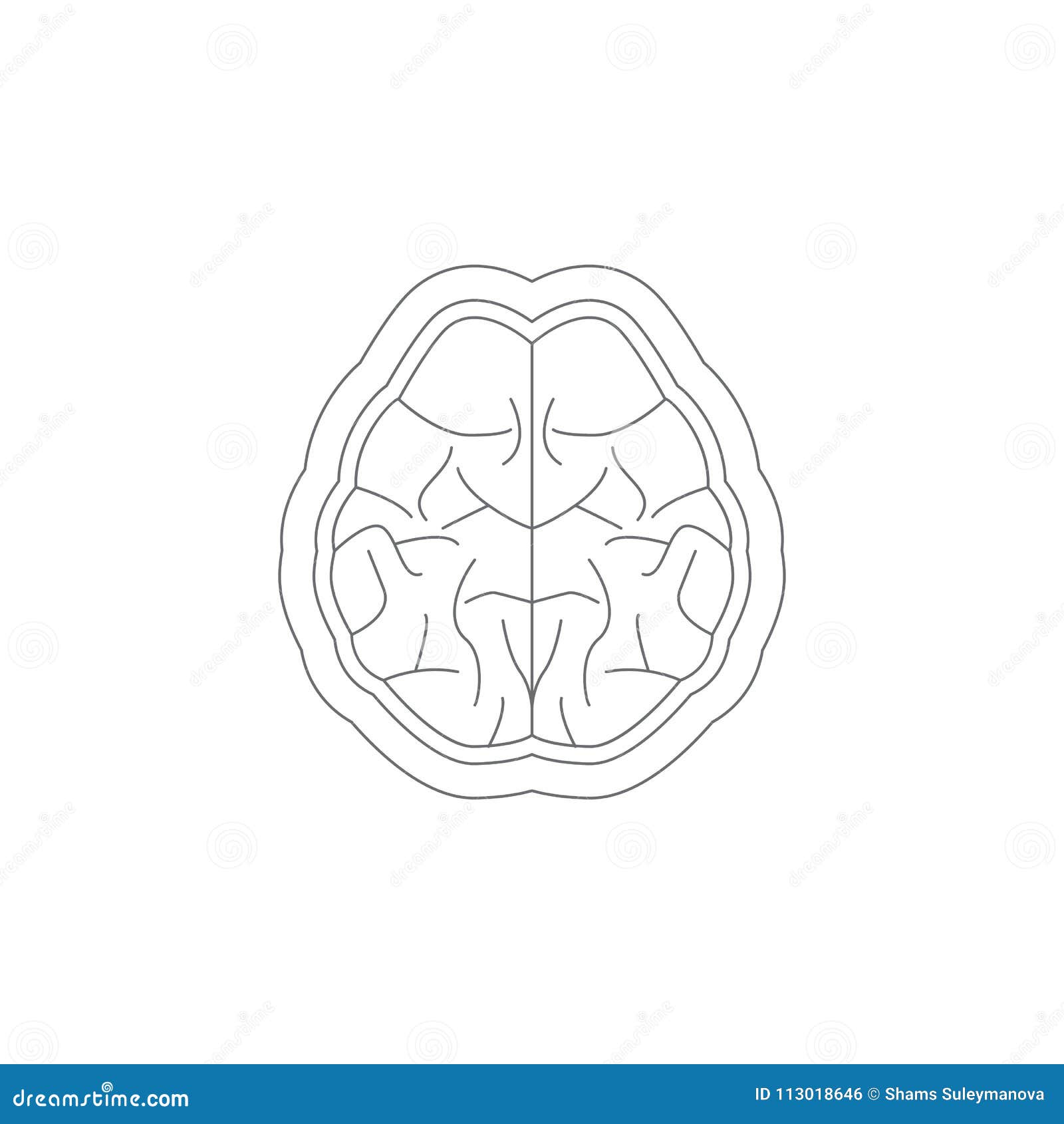 Brain Icon. Simple Element Illustration. Brain Symbol Design Template ...