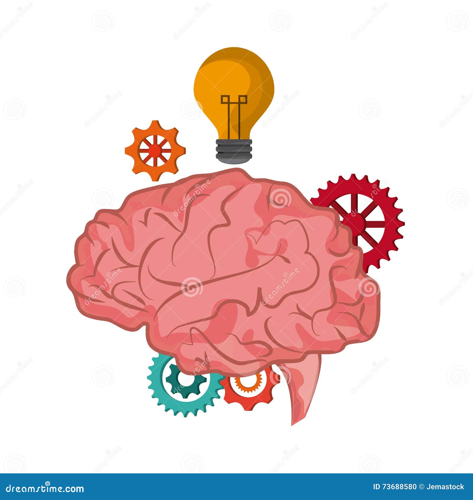 Brain Thinking Graphic