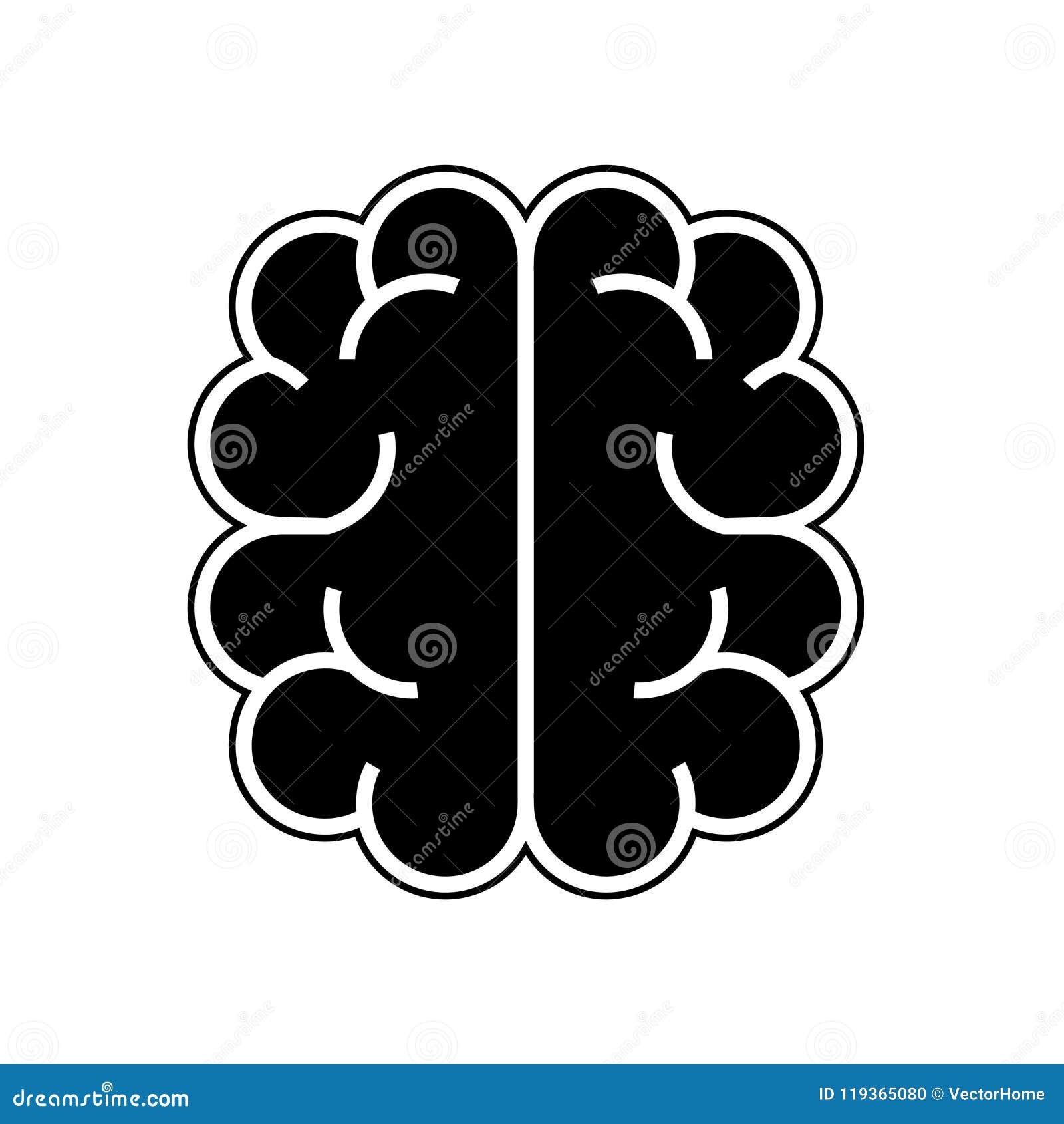 Brain Icon, Vector Illustration Stock Vector - Illustration of ...