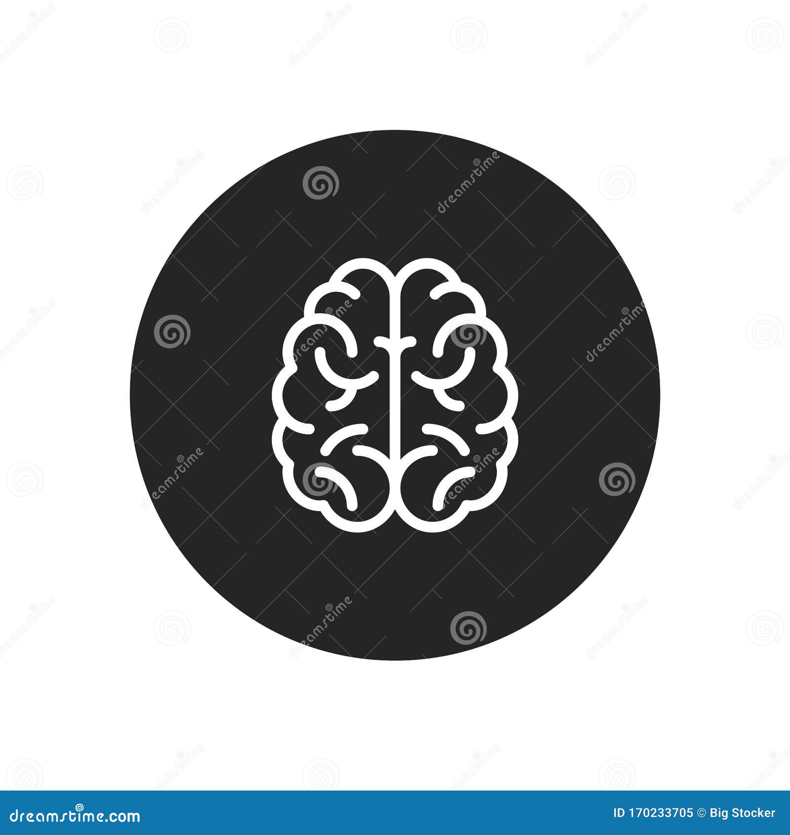 Brain Icon Vector. Simple Brain Sign in Modern Design Style for Web ...