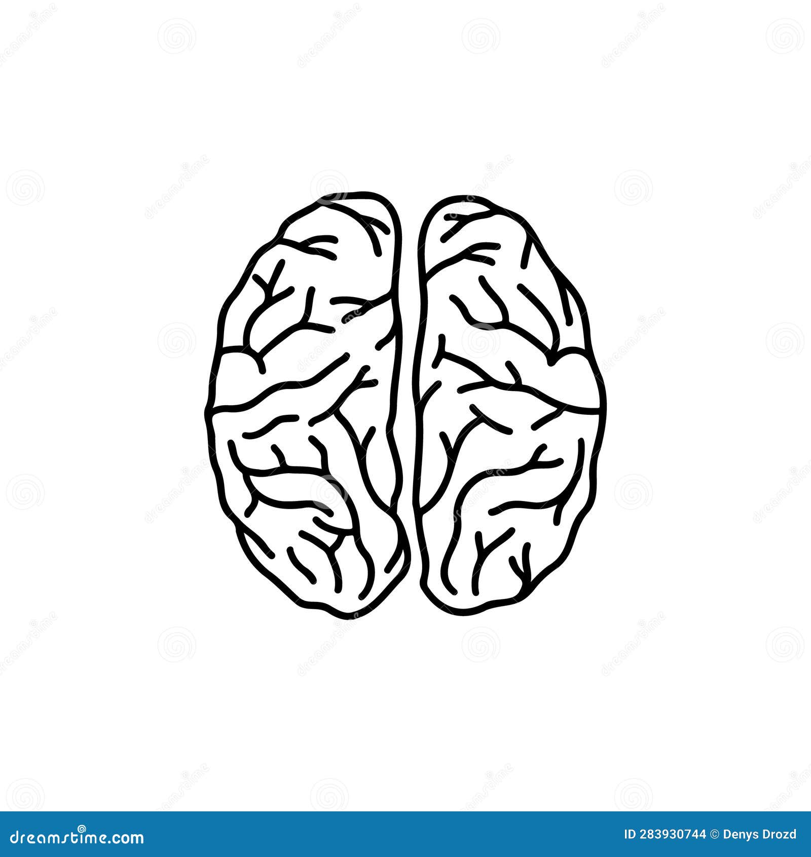 Brain Icon Vector. Think Illustration Sign. Creative Thinking Symbol ...