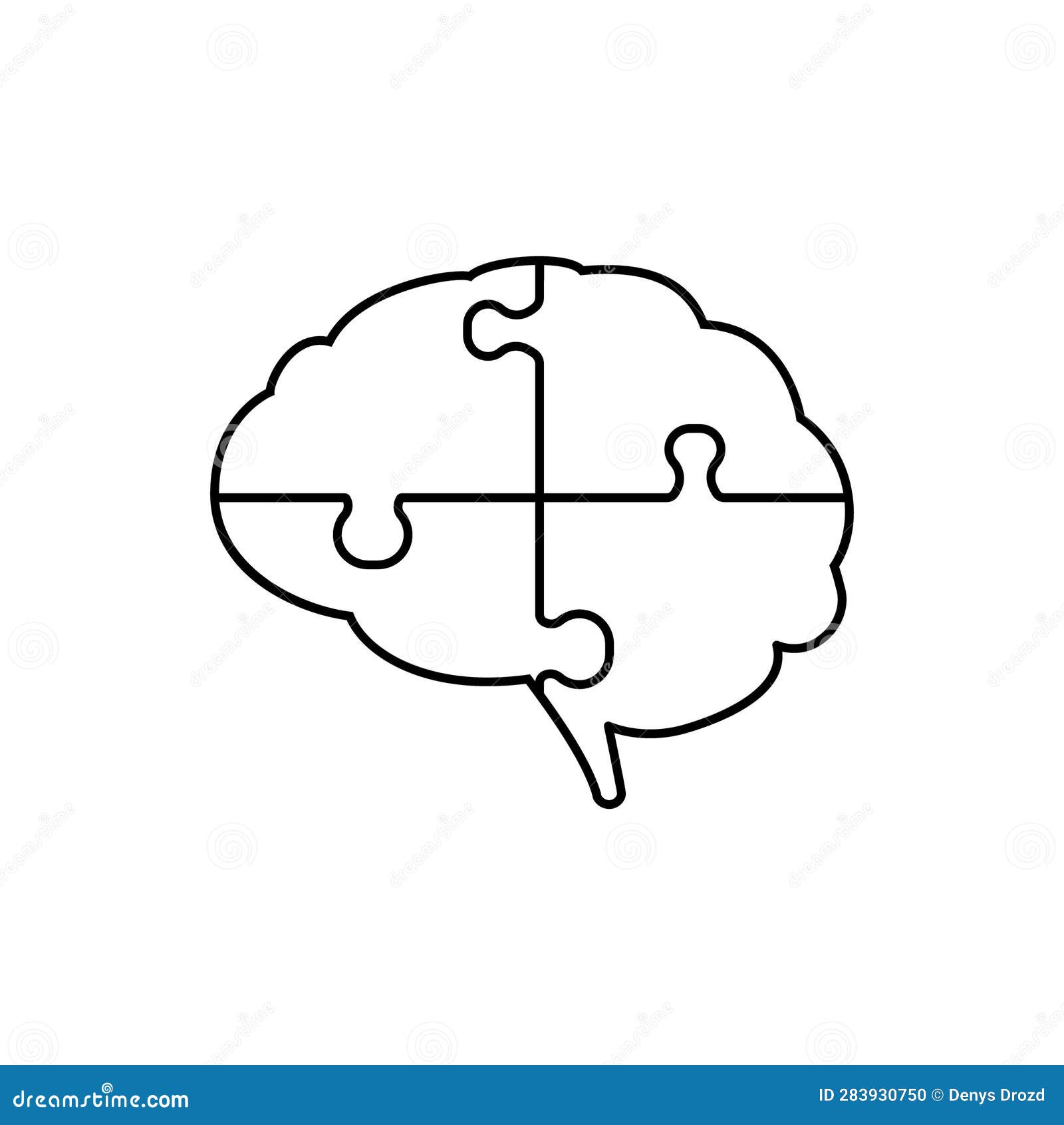 Brain Icon Vector. Think Illustration Sign. Creative Thinking Symbol ...