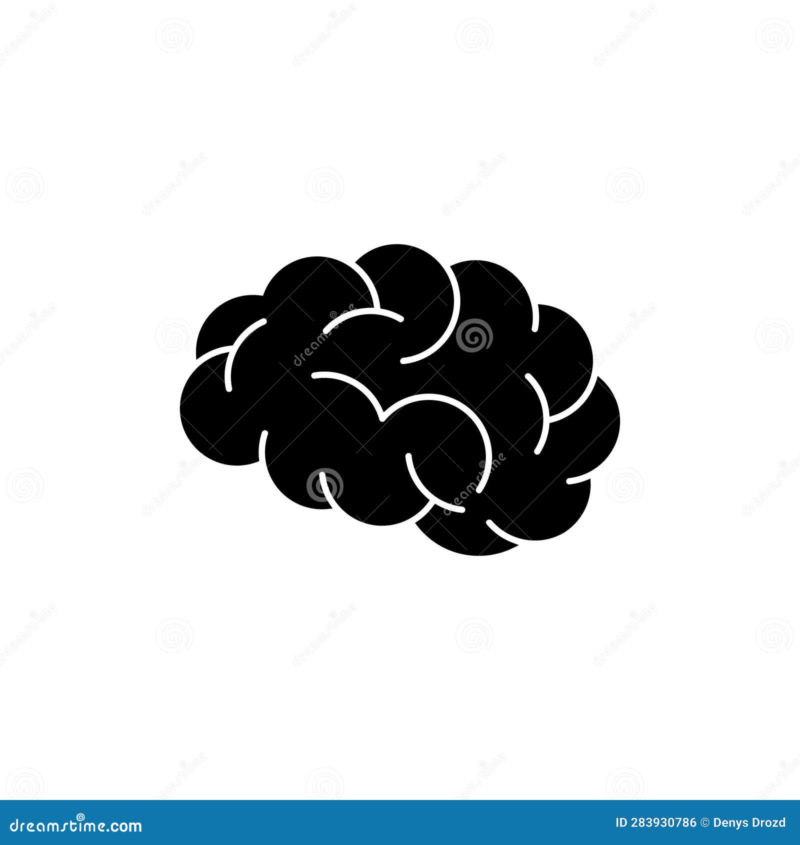 Brain Icon Vector. Think Illustration Sign. Creative Thinking Symbol ...