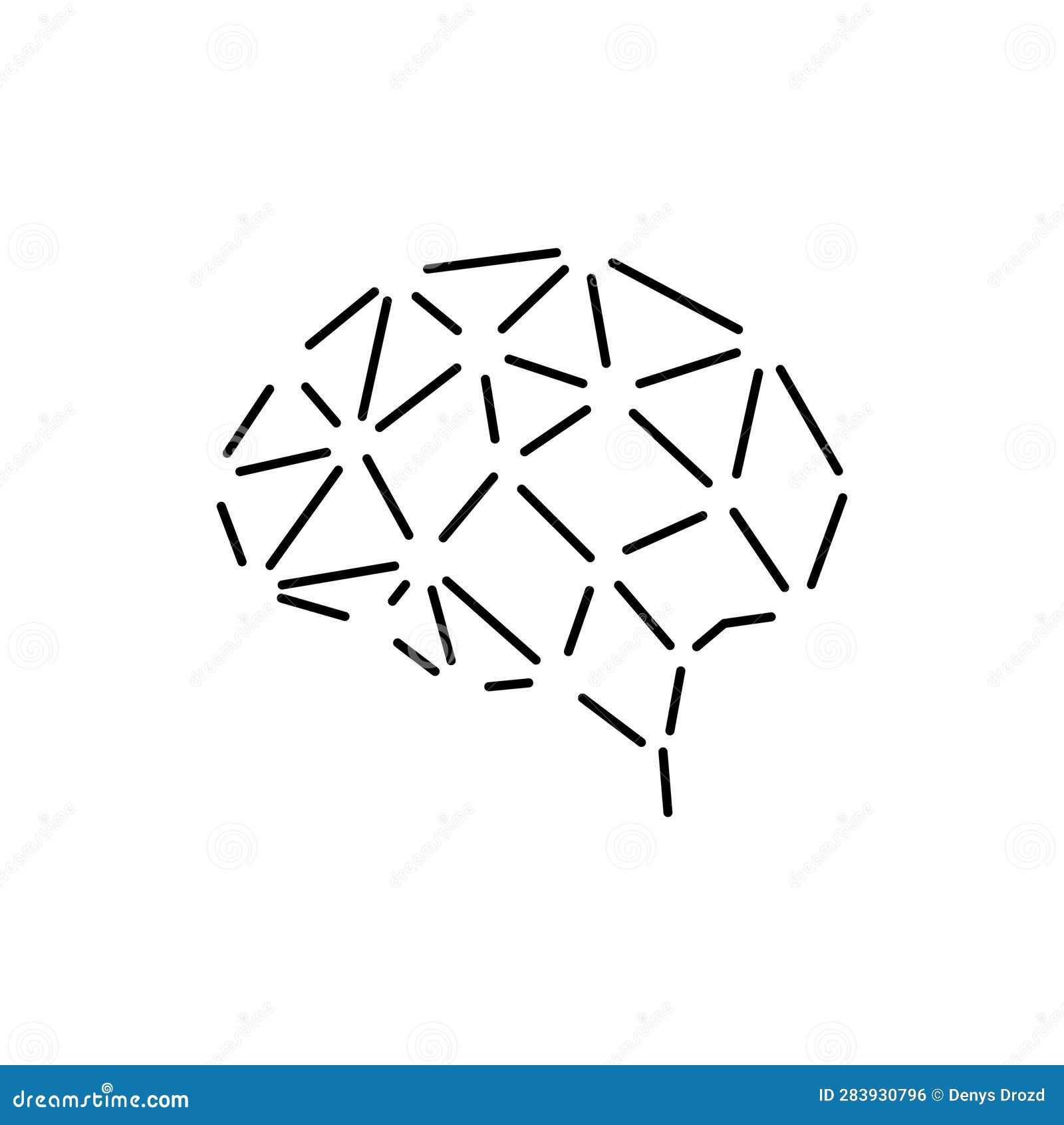 Brain Icon Vector. Think Illustration Sign. Creative Thinking Symbol ...