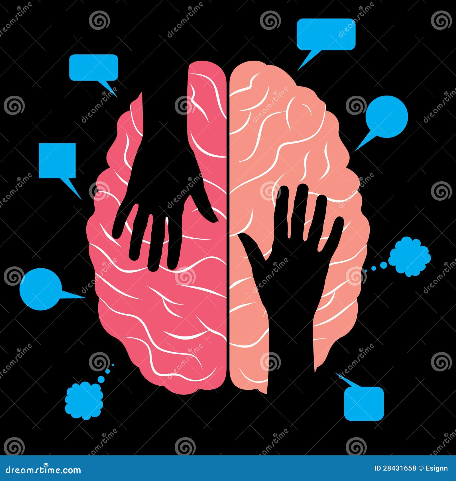 Brain idea stock vector. Illustration of human, comic - 28431658