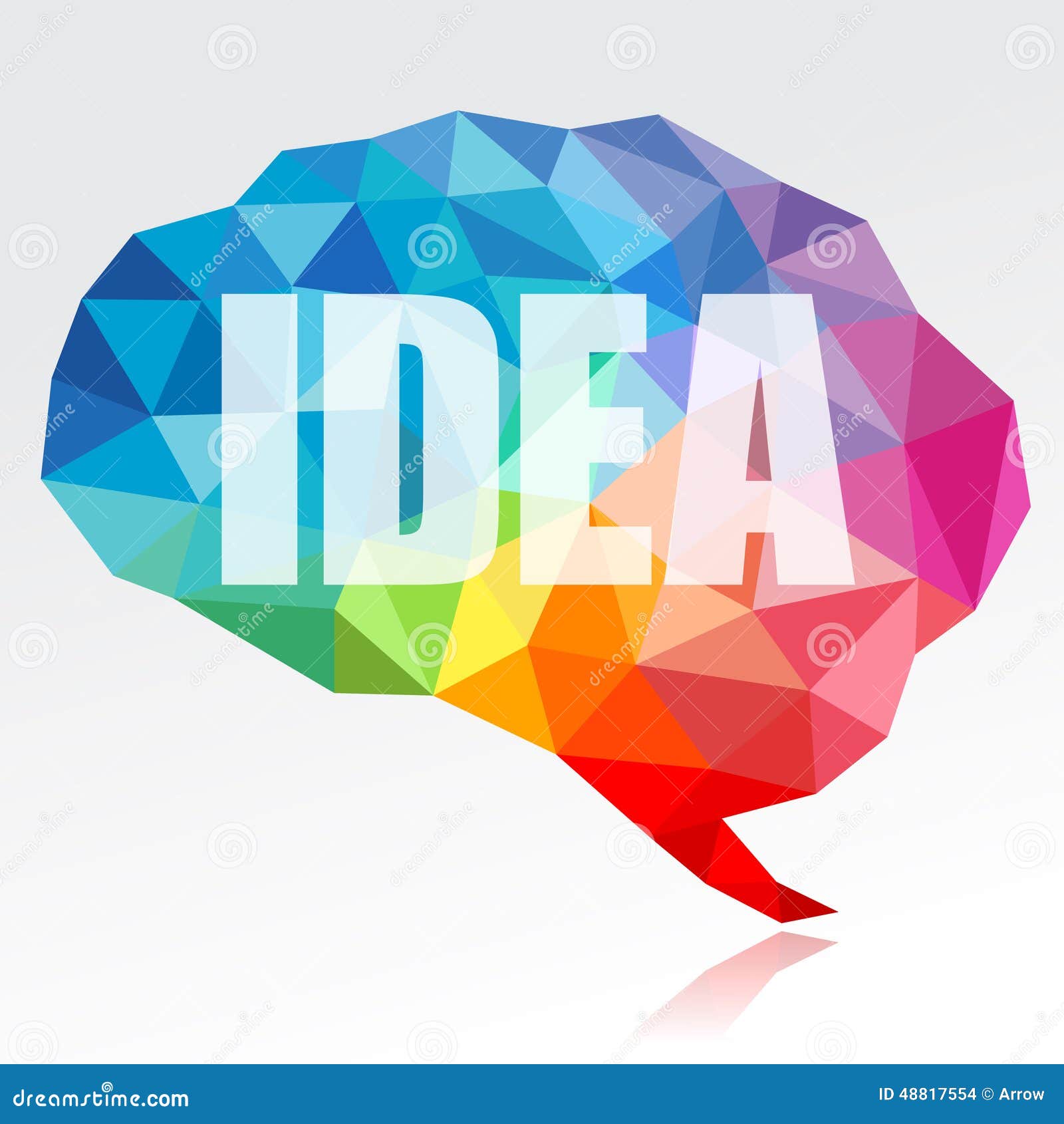 Brain and idea stock illustration. Illustration of innovation - 48817554