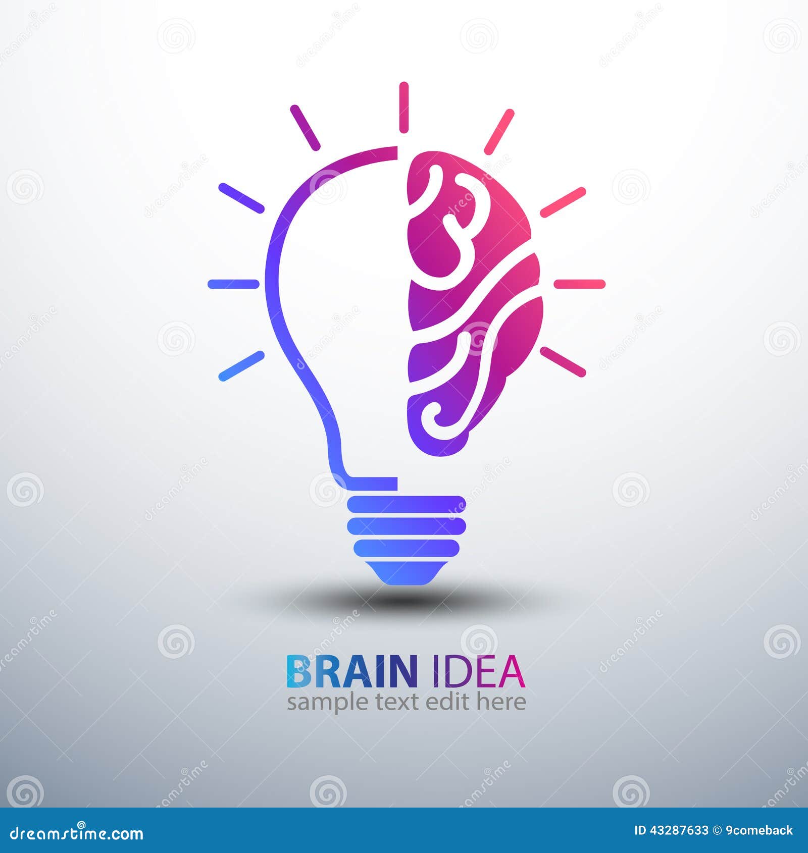 Brain idea stock vector. Illustration of power, electricity - 43287633